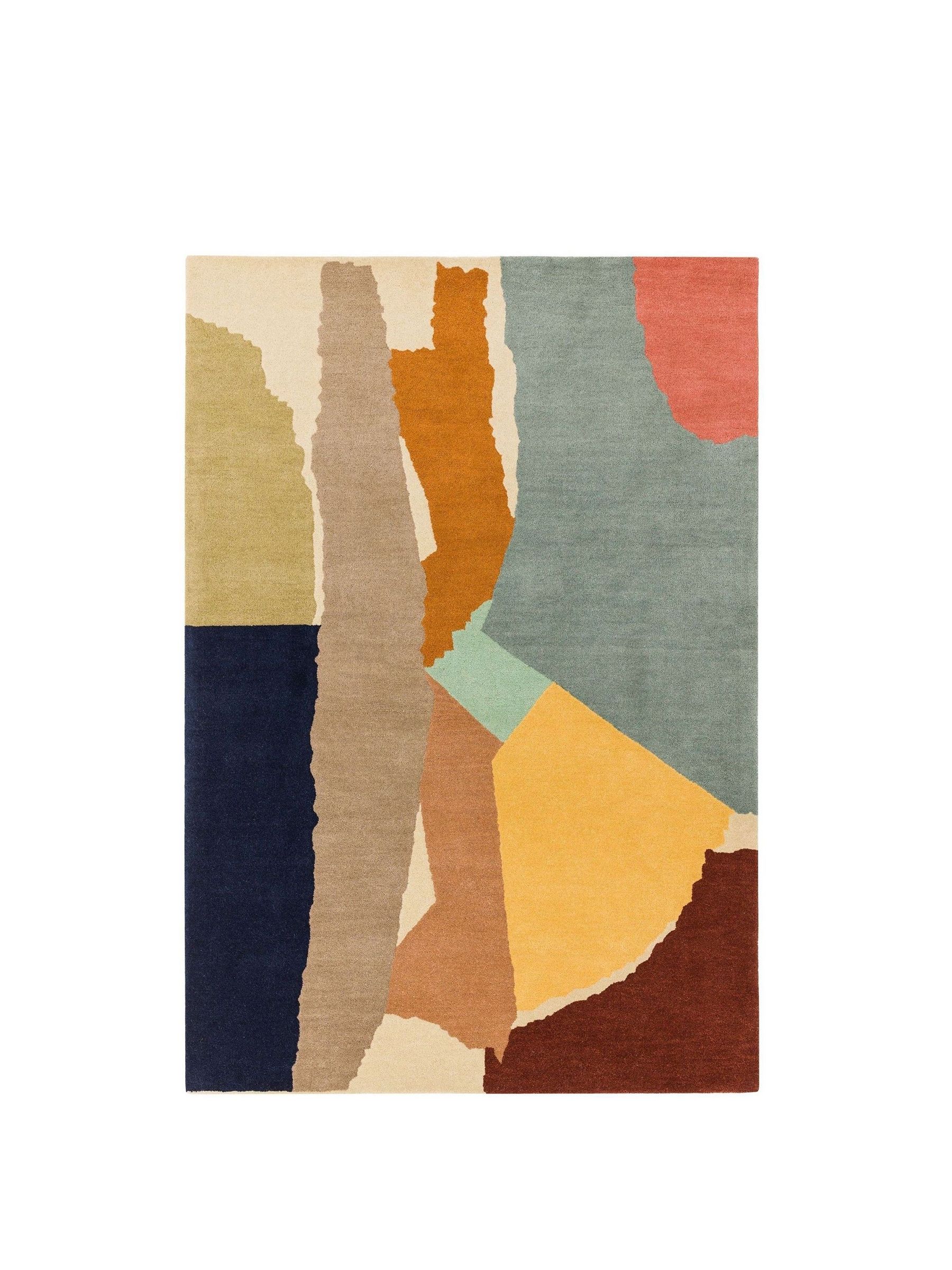 Buy Asiatic Rugs Multi Reef Wool Abstract Rug from the Next UK online shop