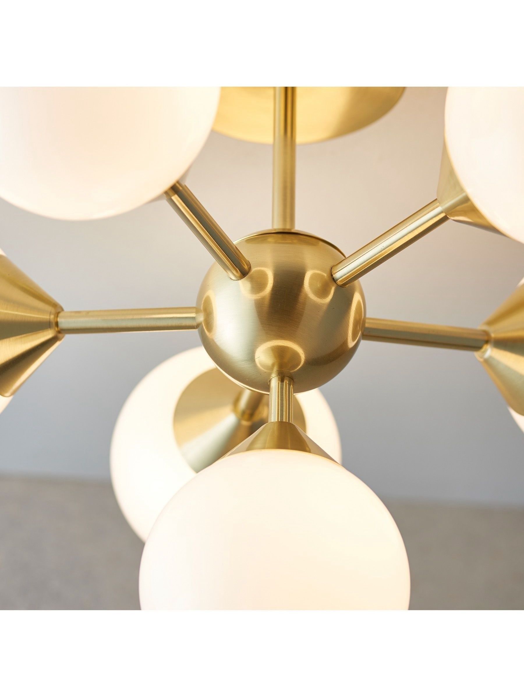 Buy Gallery Home Brushed Gold Flush Ceiling Fitting Brampton Ceiling ...