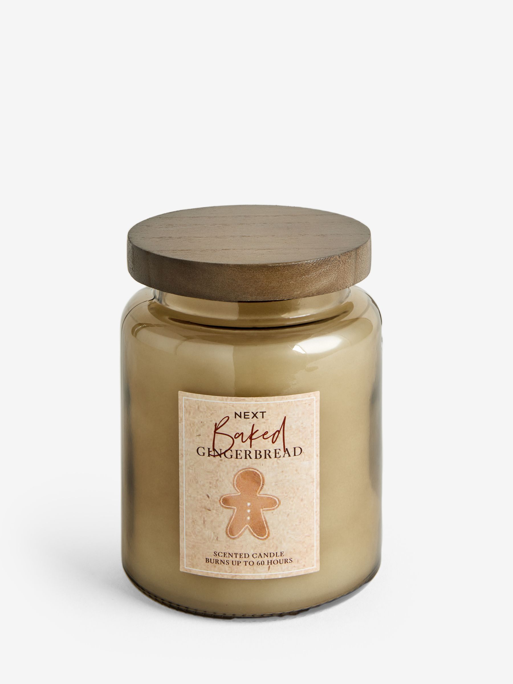 Buy Brown Baked Gingerbread Scented Christmas Jar Candle from the Next ...