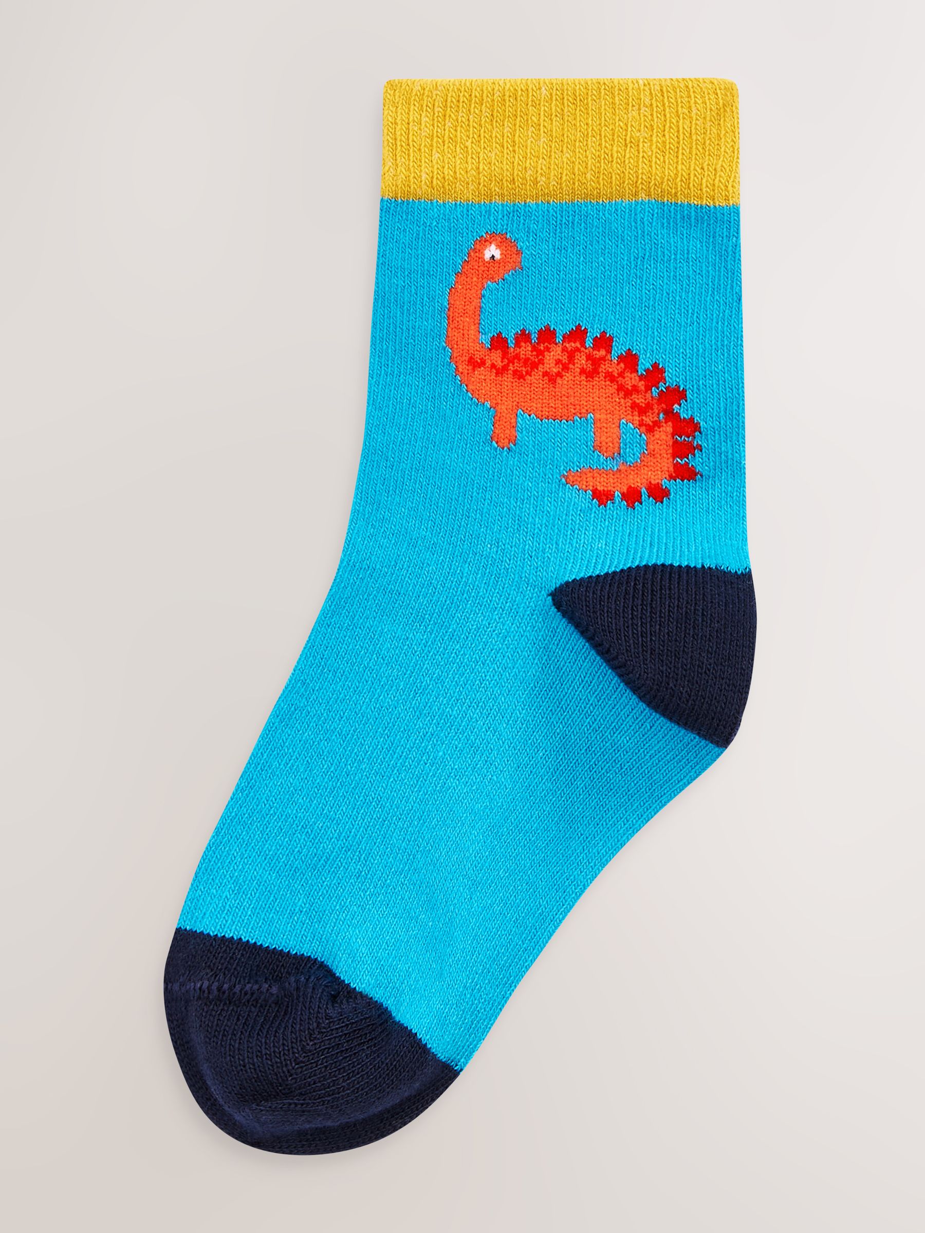 Buy Bright Dino 10 Pack Cotton Rich Socks from Next USA