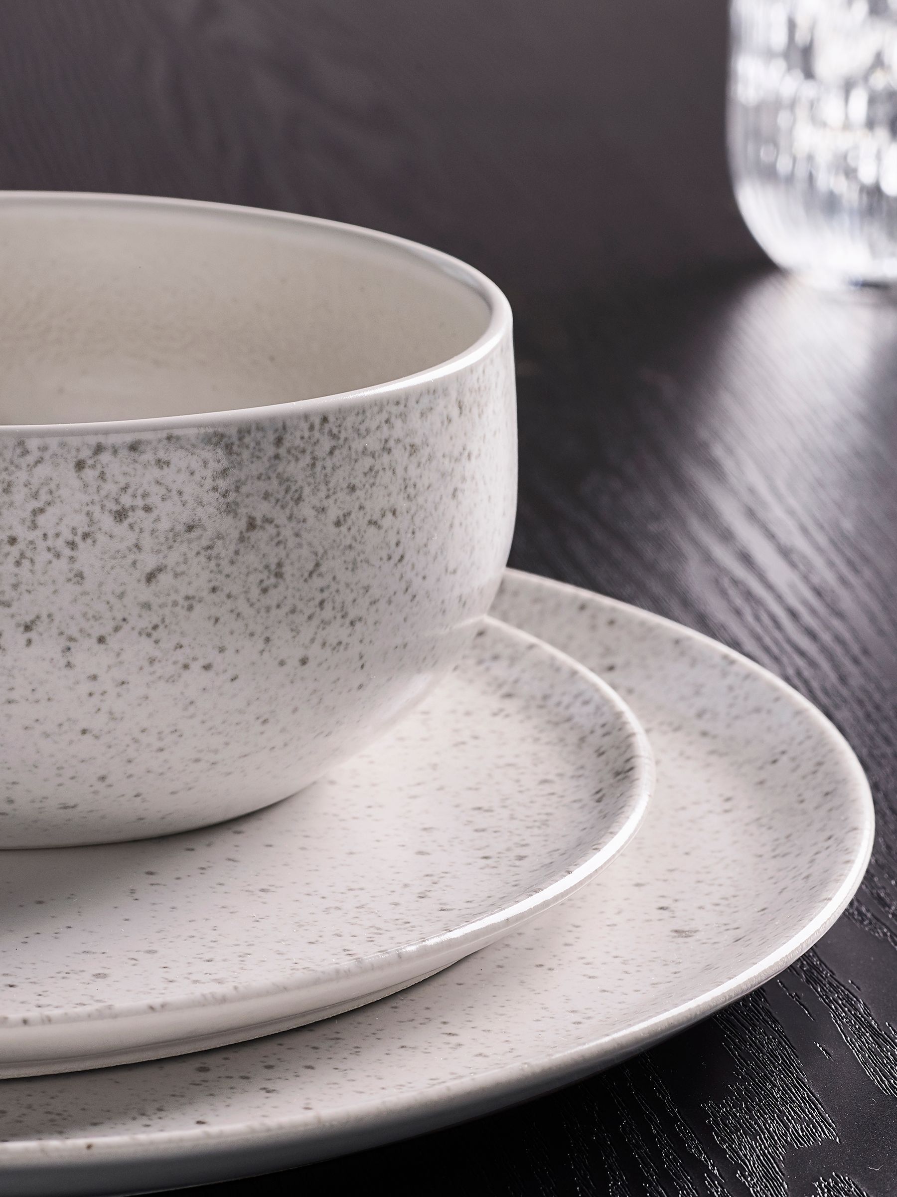 Buy 12 Piece Grey Speckle Marley Dinner Set Dinner Set from the Next UK ...