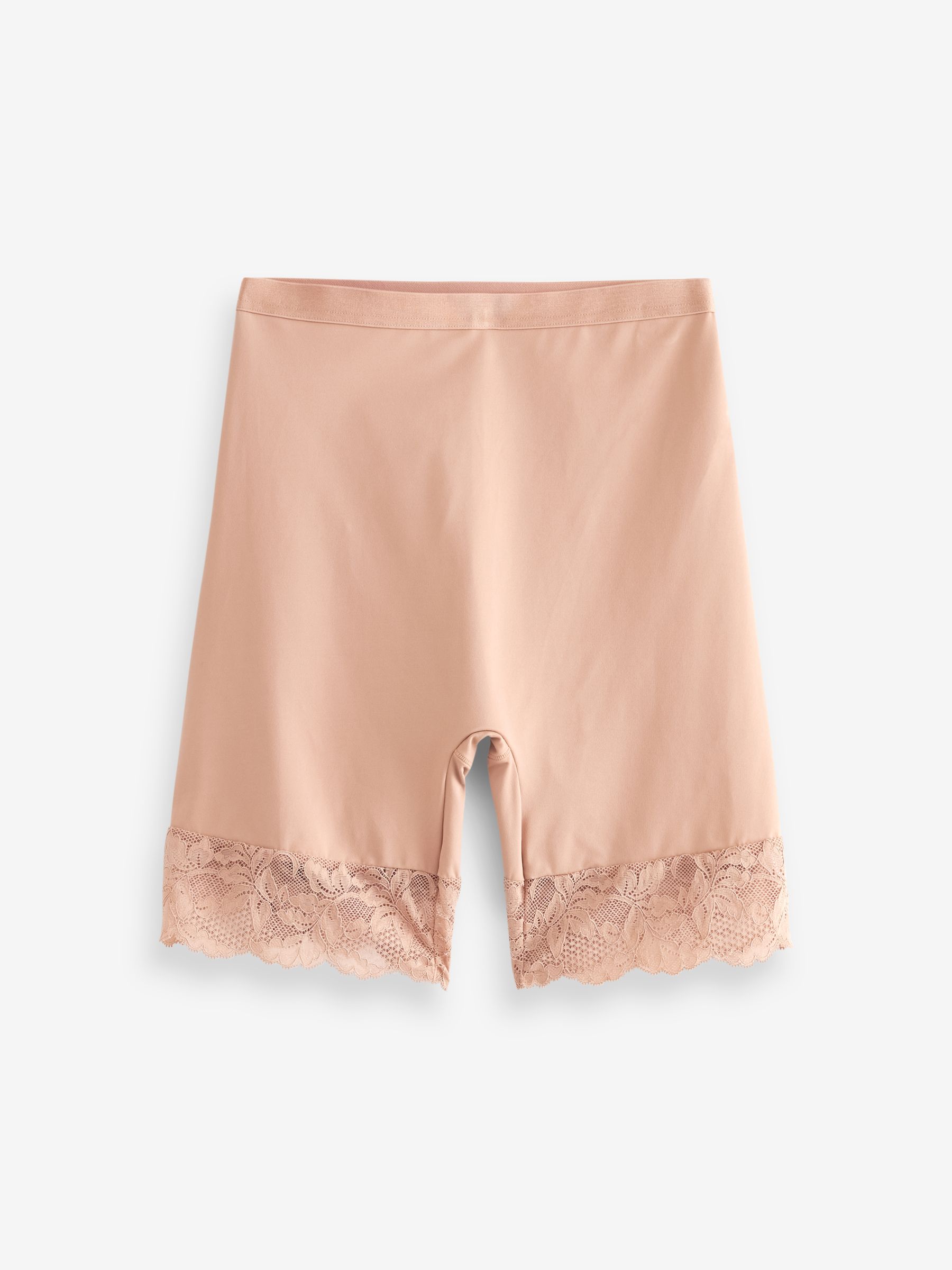 Buy Black / Praline Nude Tummy Control Light Shaping Lace Back Shorts 2 ...