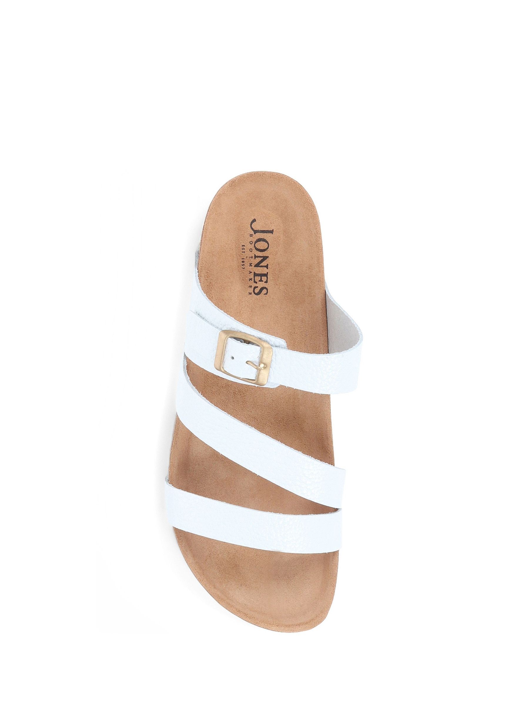 Buy Jones Bootmaker White Tabatha Leather Mule Sandals from the Next UK ...