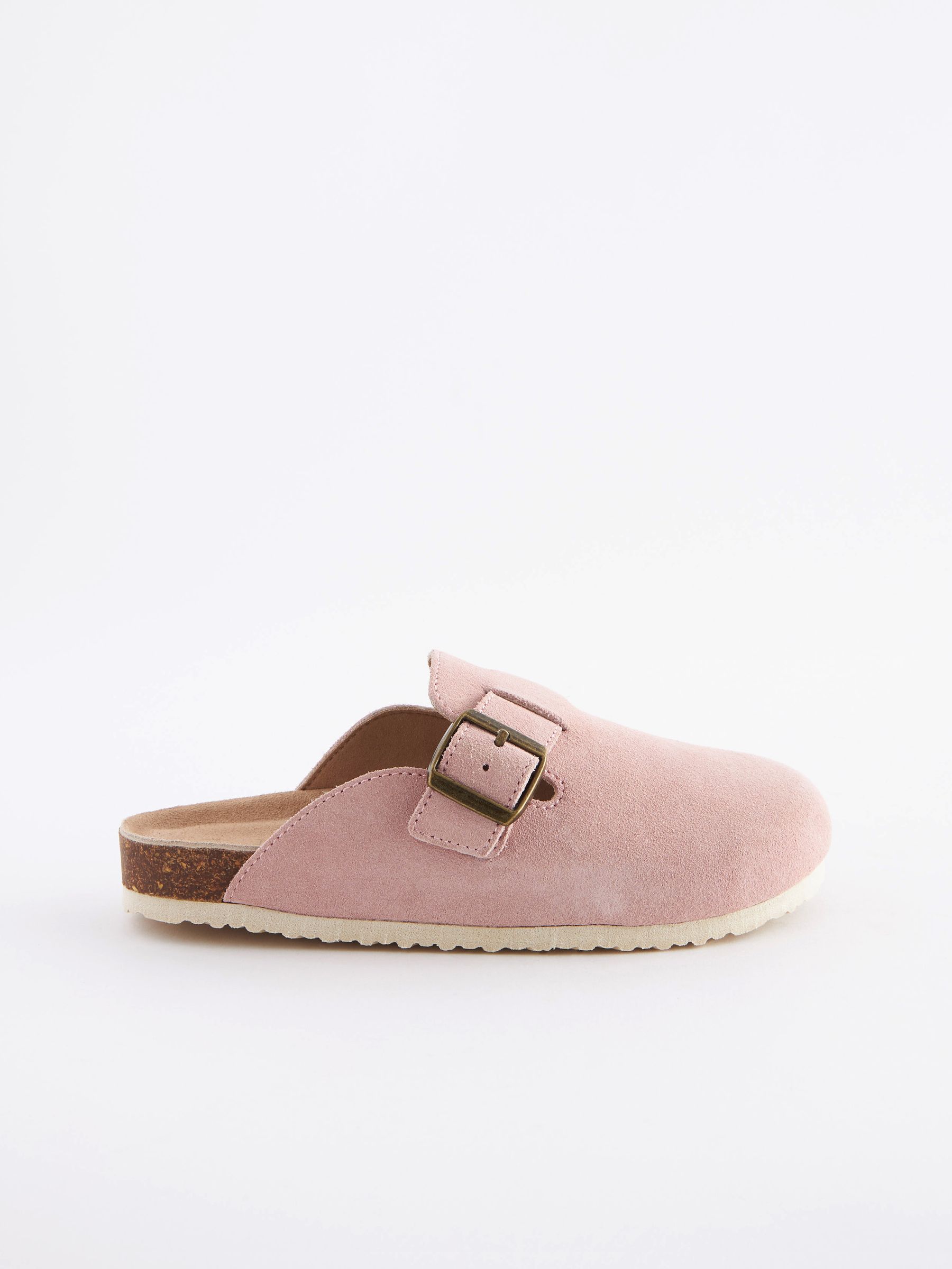 Buy Pink Suede Slip-On Clogs from the Next UK online shop