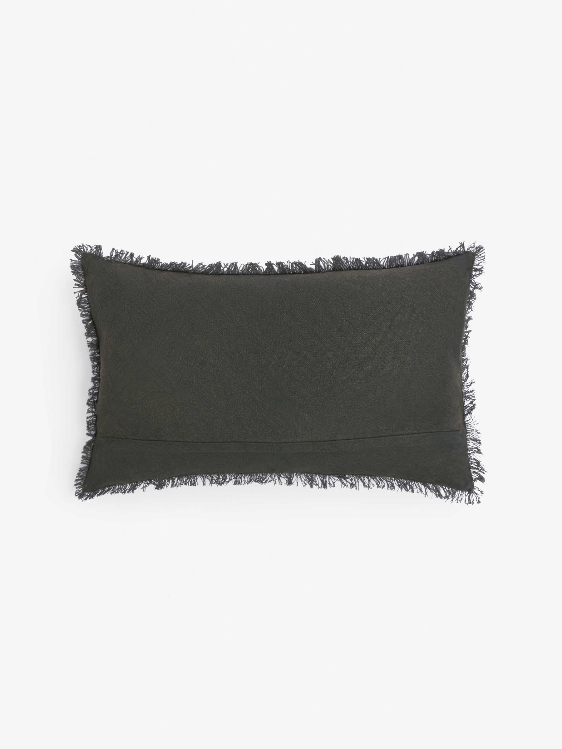 Buy French Connection Khaki Elmwood Distressed Tufted Cushion from the ...