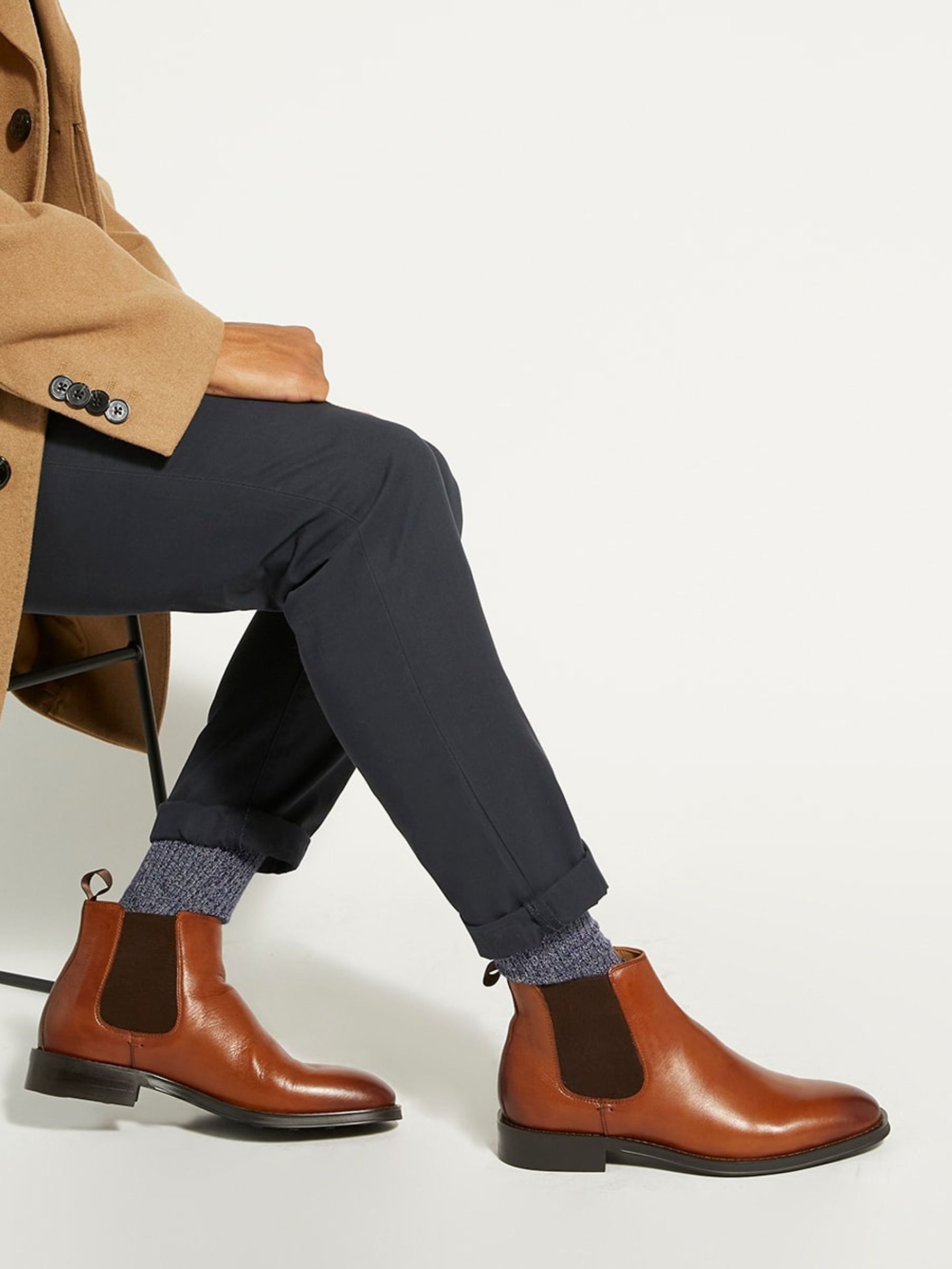 Buy Dune London Brown Masons Sole Chelsea Boots from the Next UK online ...