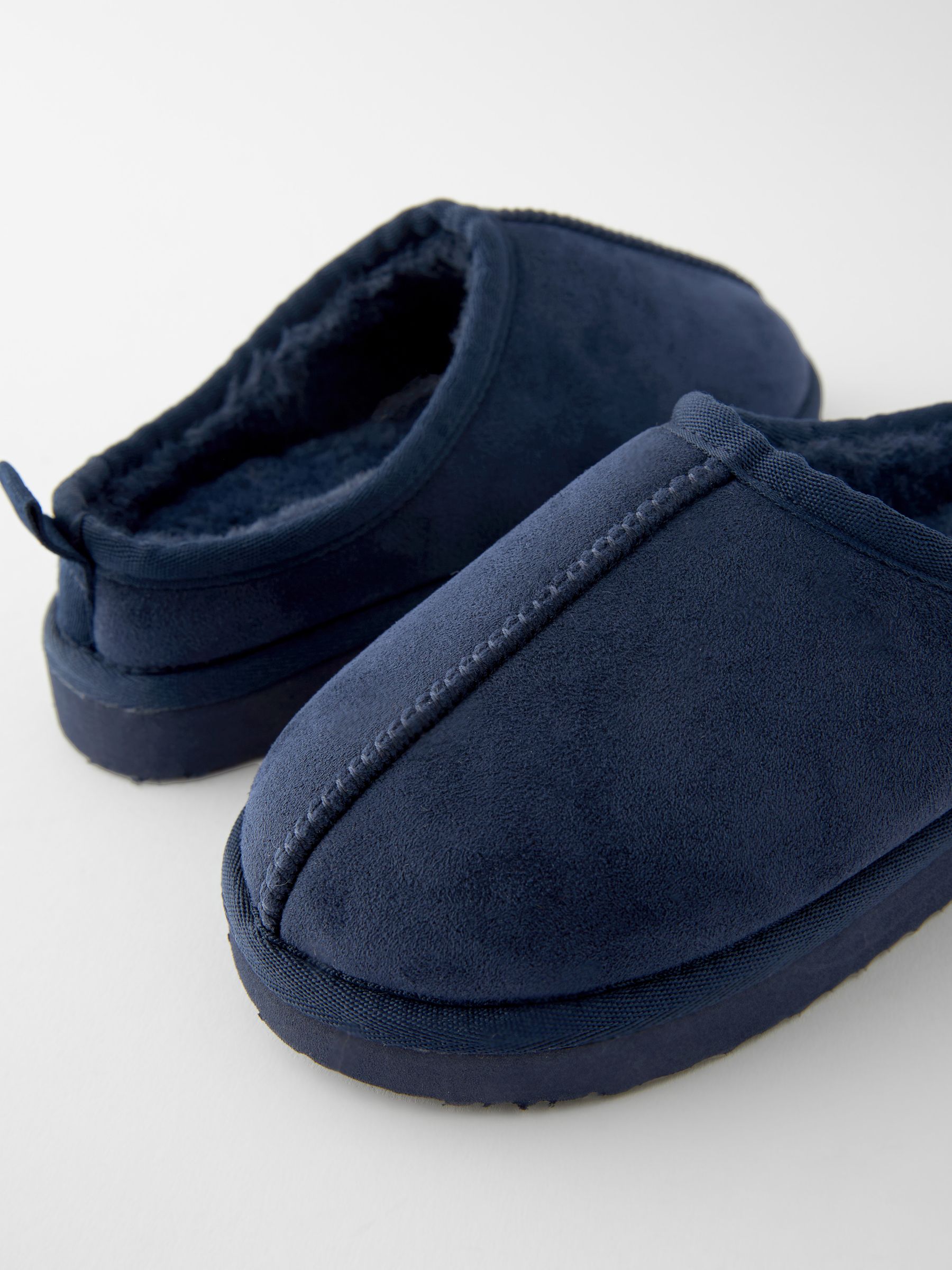Buy Navy Blue Cosy Mule Slippers from the Next UK online shop
