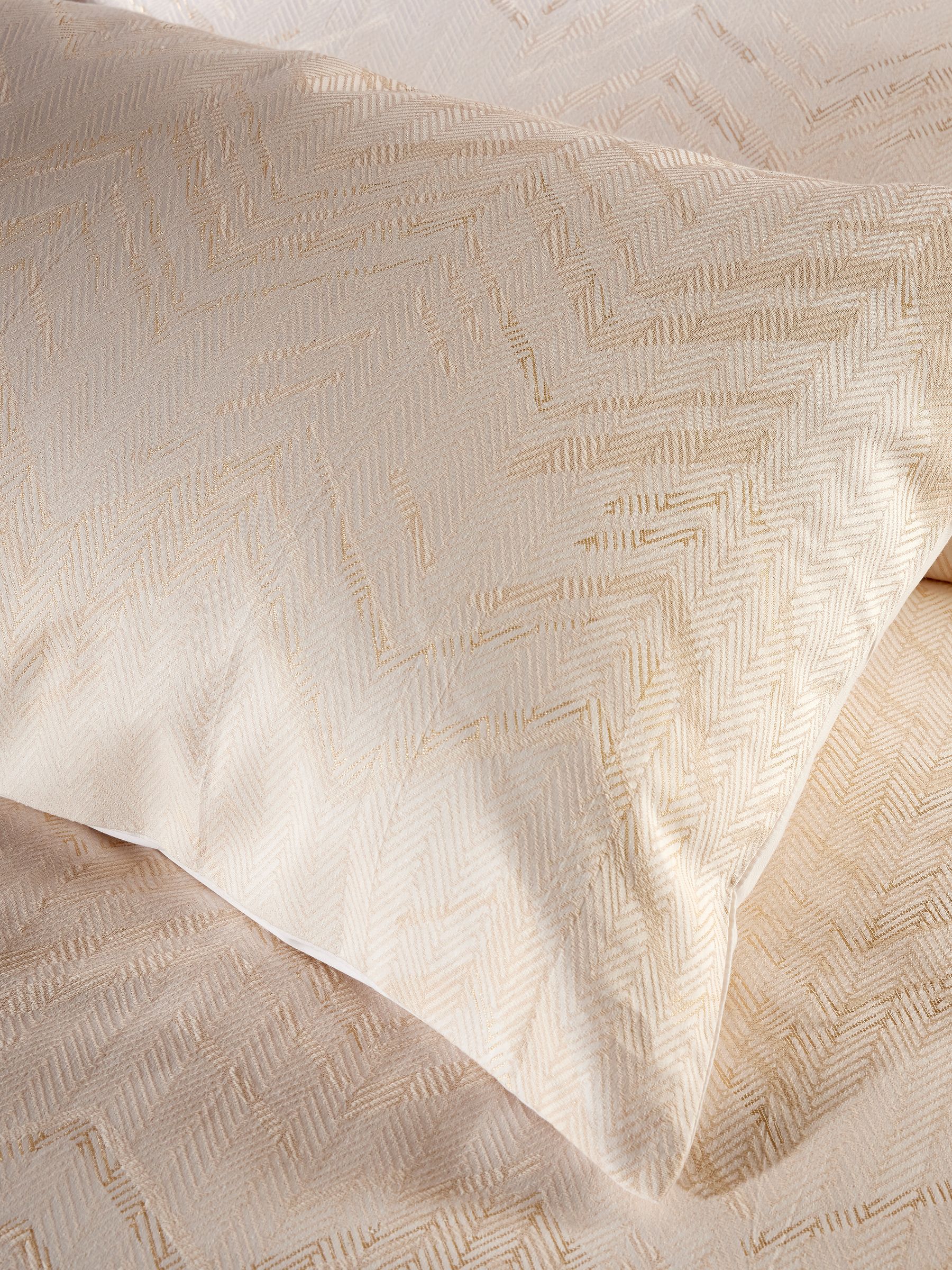 Buy Vantona Cream Luton Jacquard Duvet Cover and Pillowcase Set from ...