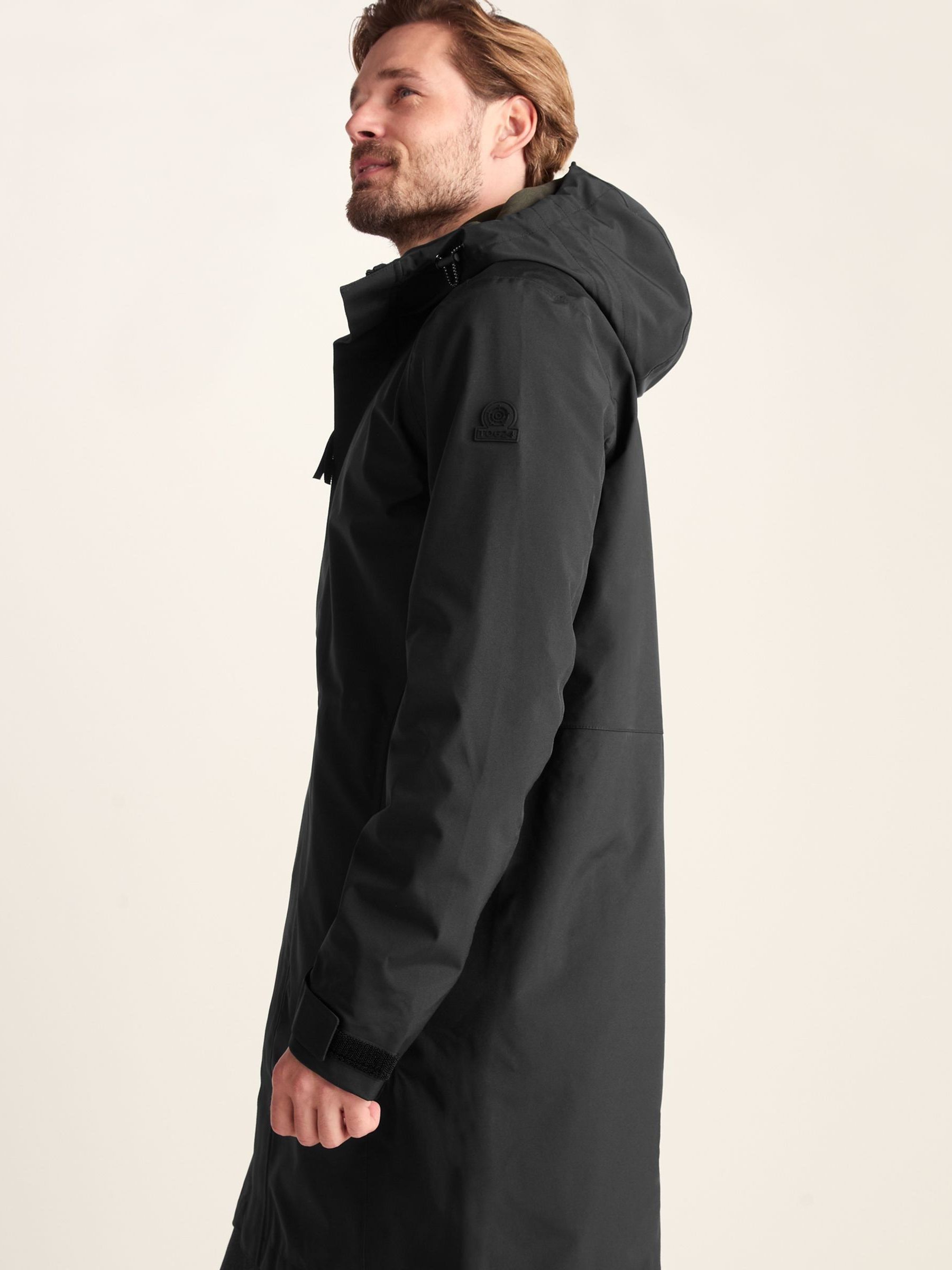 Buy Tog 24 Black Glenton Long Hooded Waterproof Coat from the Next UK ...