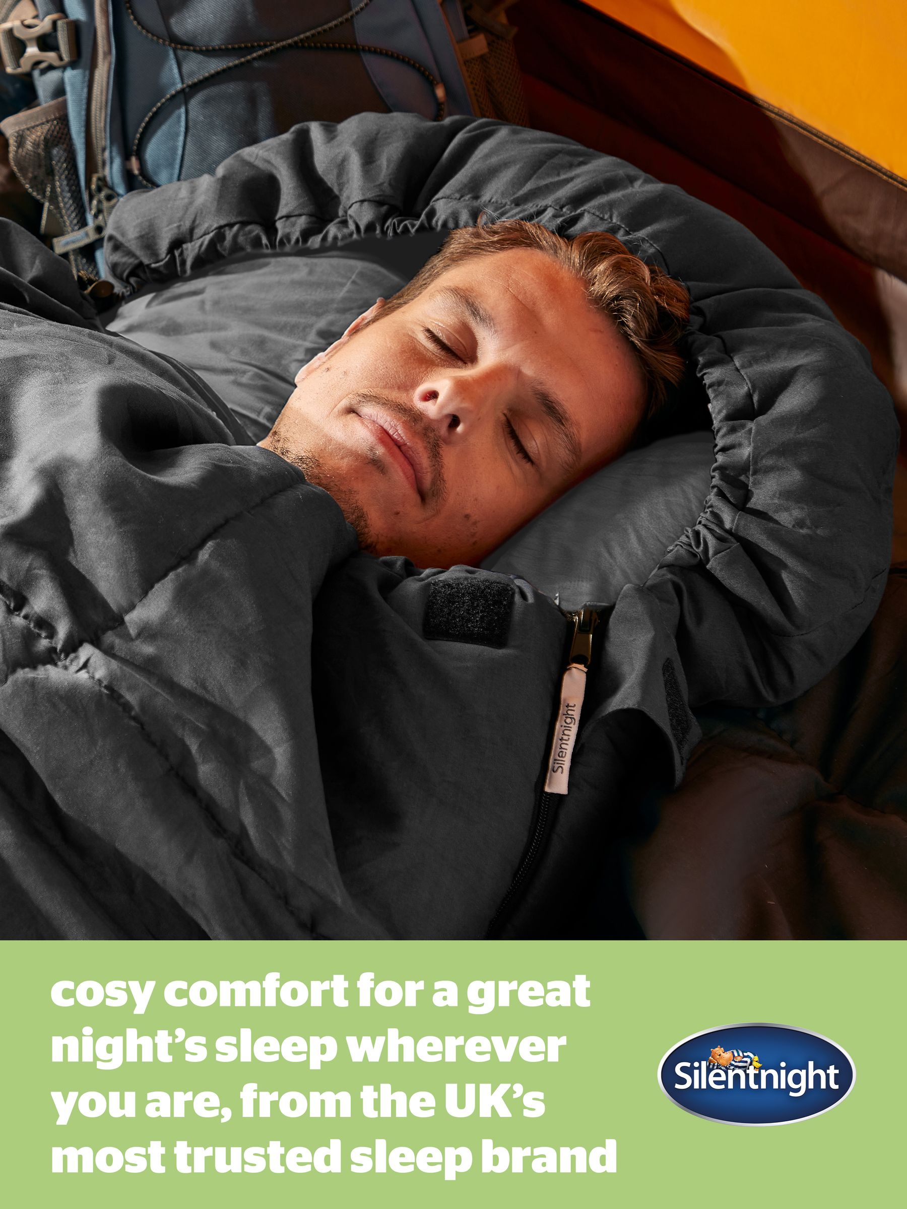 Buy Silentnight Black Camping Collection Reversible Softfill™ Adult ...