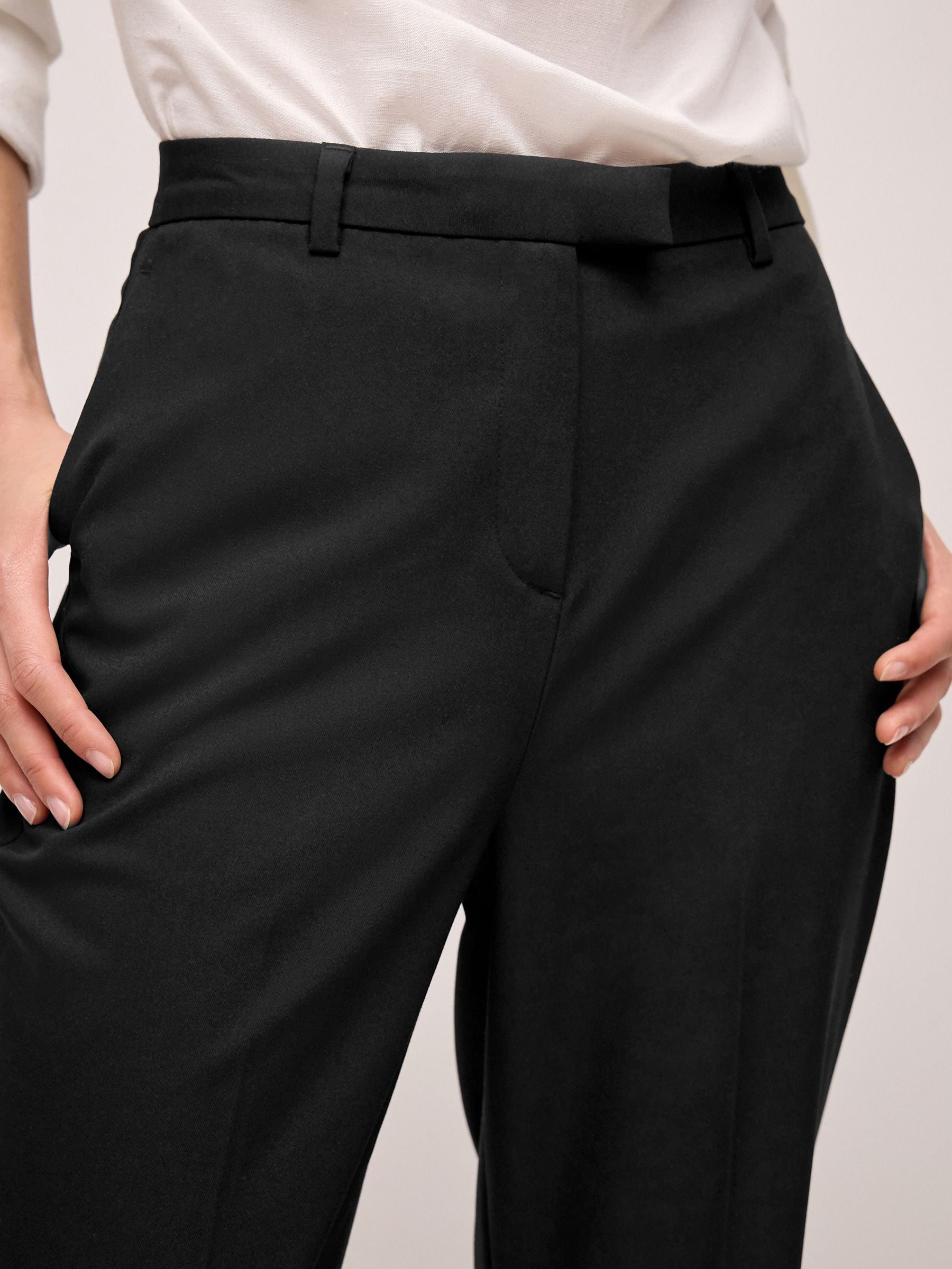 Buy Black Tailored Stretch Bootcut Trousers from Next USA Buy Black Tailored Stretch Bootcut Trousers from Next USA