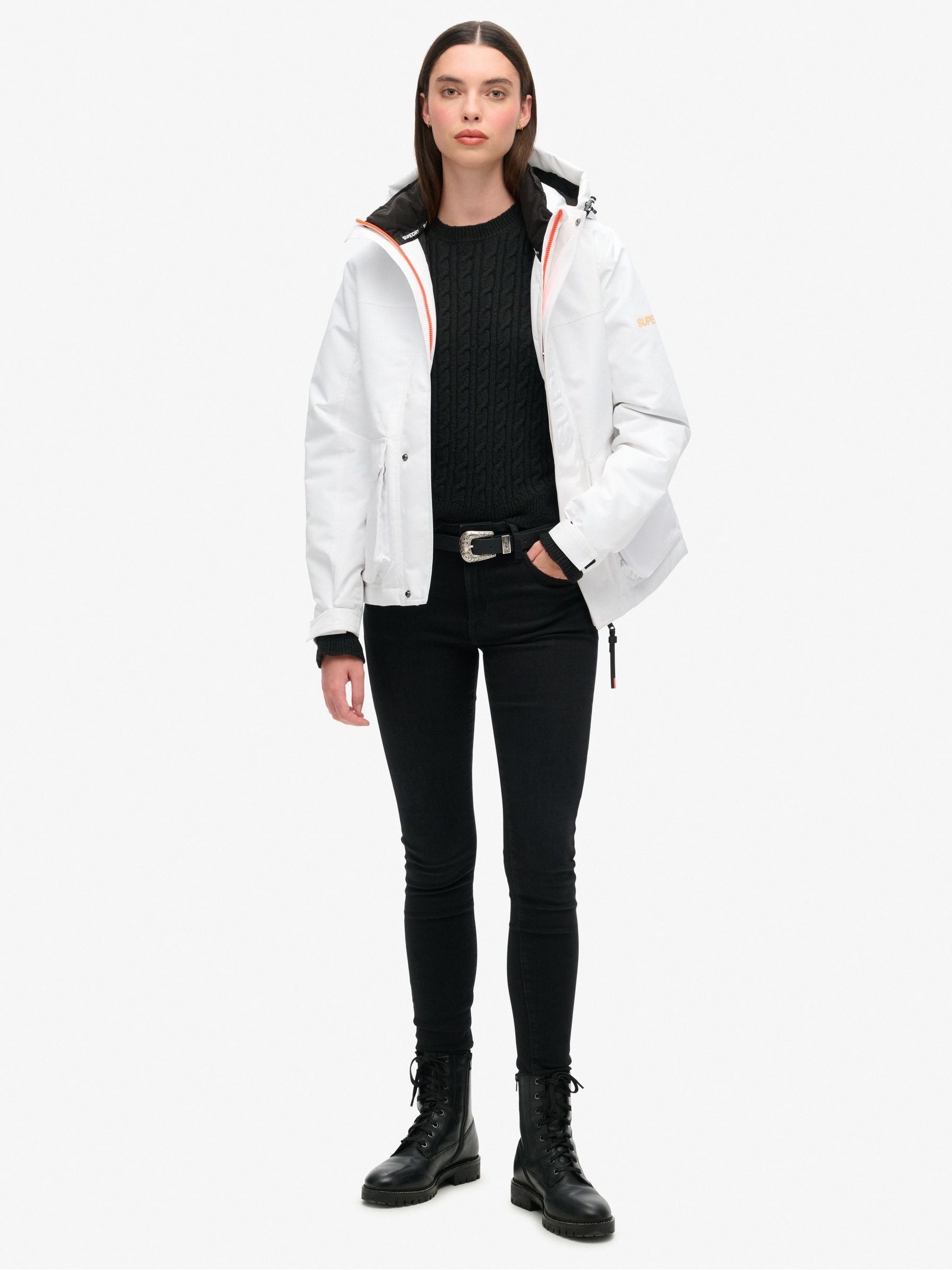 Buy Superdry white Hood Ultimate Windbreaker Jacket from the Next UK ...