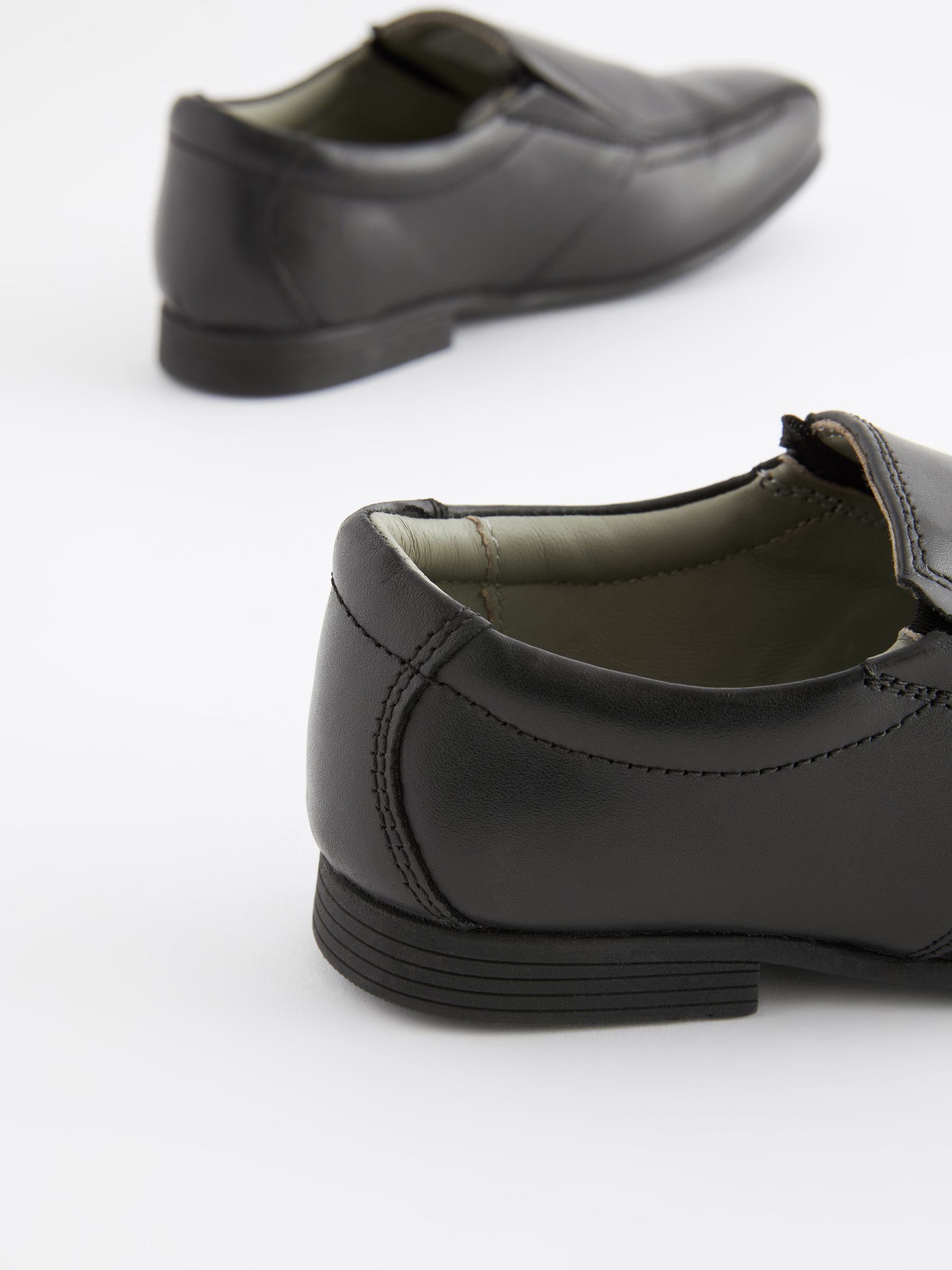 Buy Black Standard Fit (F) School Leather Formal Loafers from the Next ...