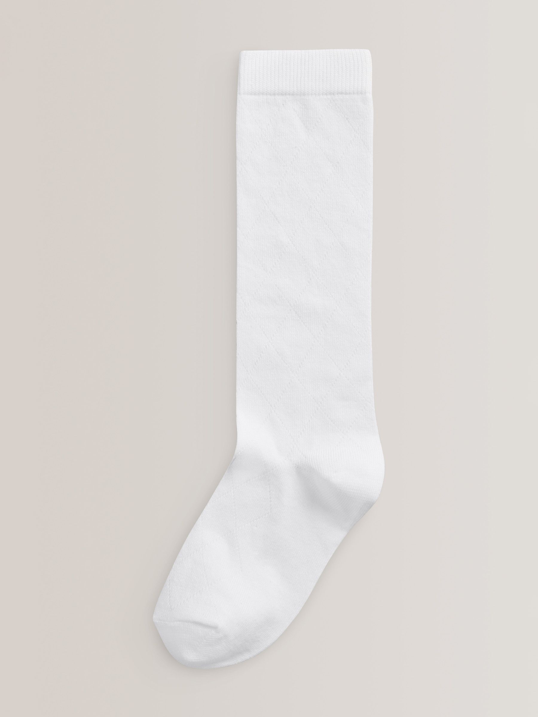 Buy White Diamond 3 Pack Cotton Rich Knee High School Socks from the ...