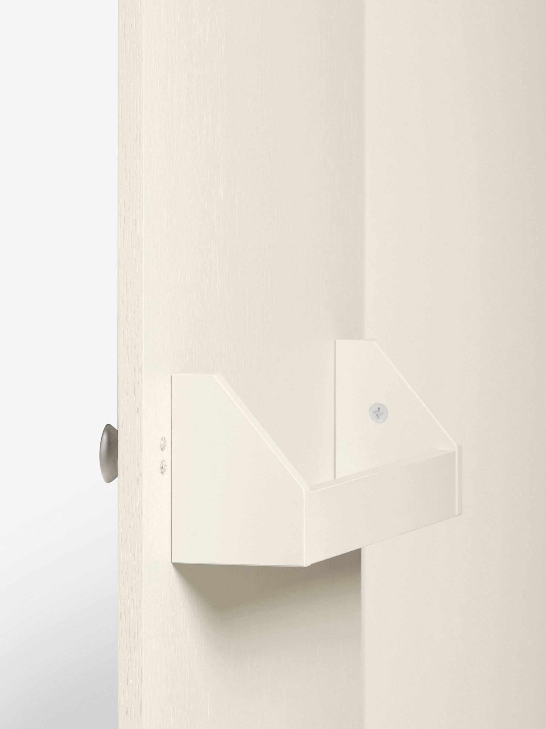 Buy Chalk White Hampton Solid Oak Double, 1 Drawer Wardrobe from the ...