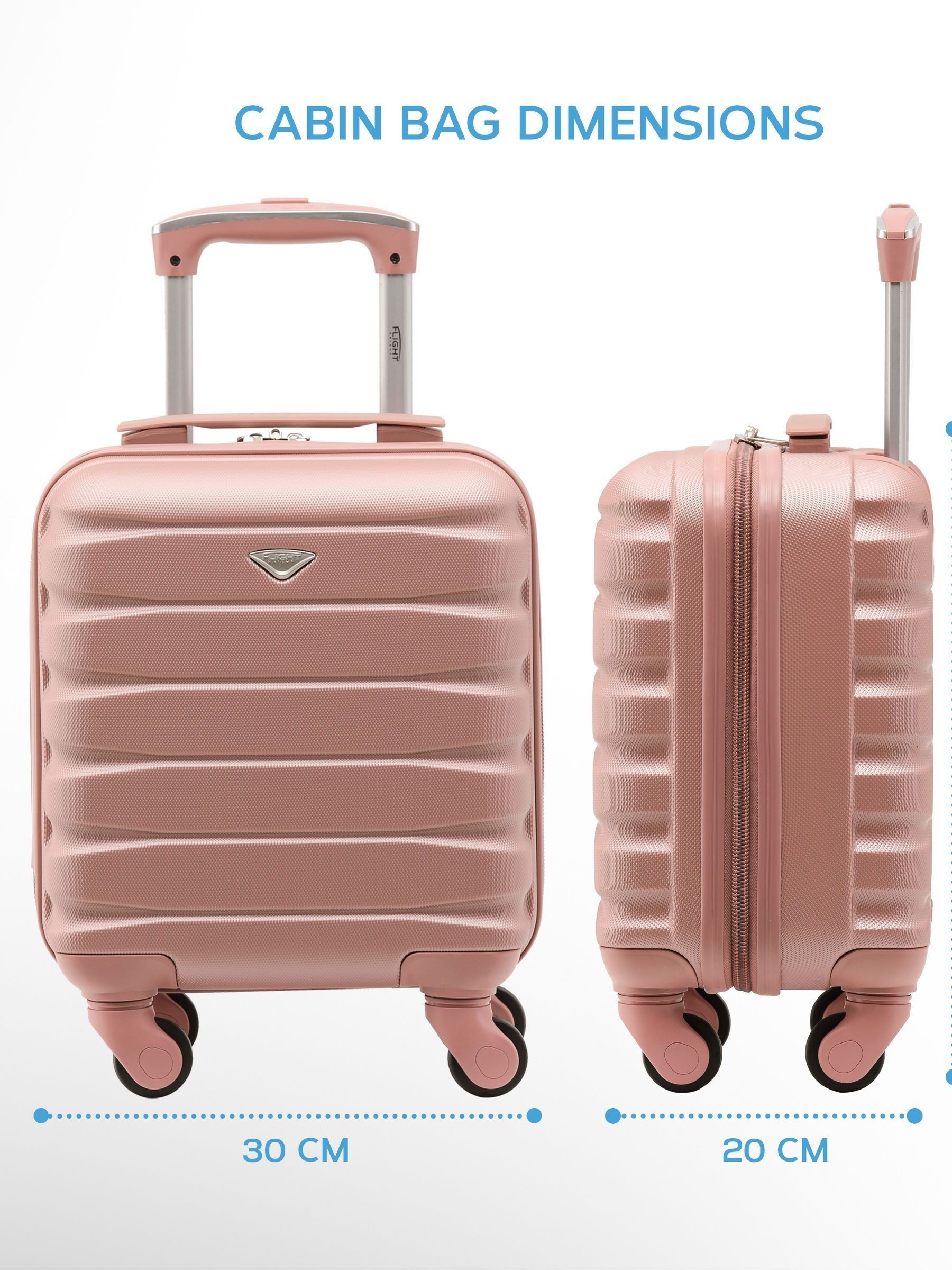 Buy Flight Knight Lightweight 4 Wheel ABS Hard Case Cabin Carry On Hand ...