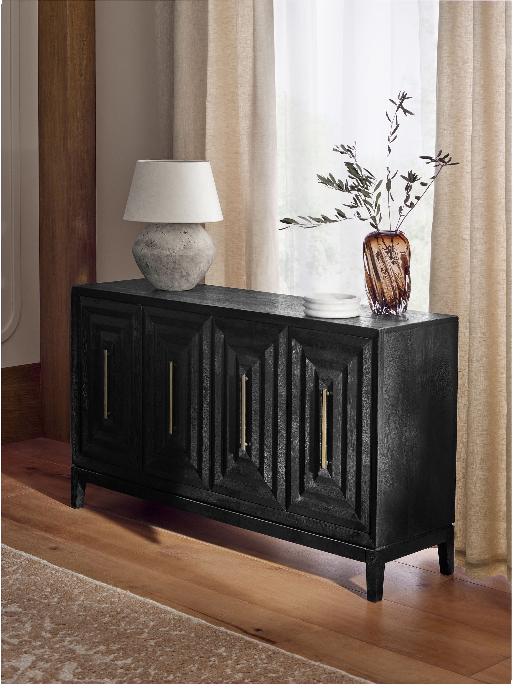 Buy Black N. Premium Ritz Mango Wood Sideboard from the Next UK online shop