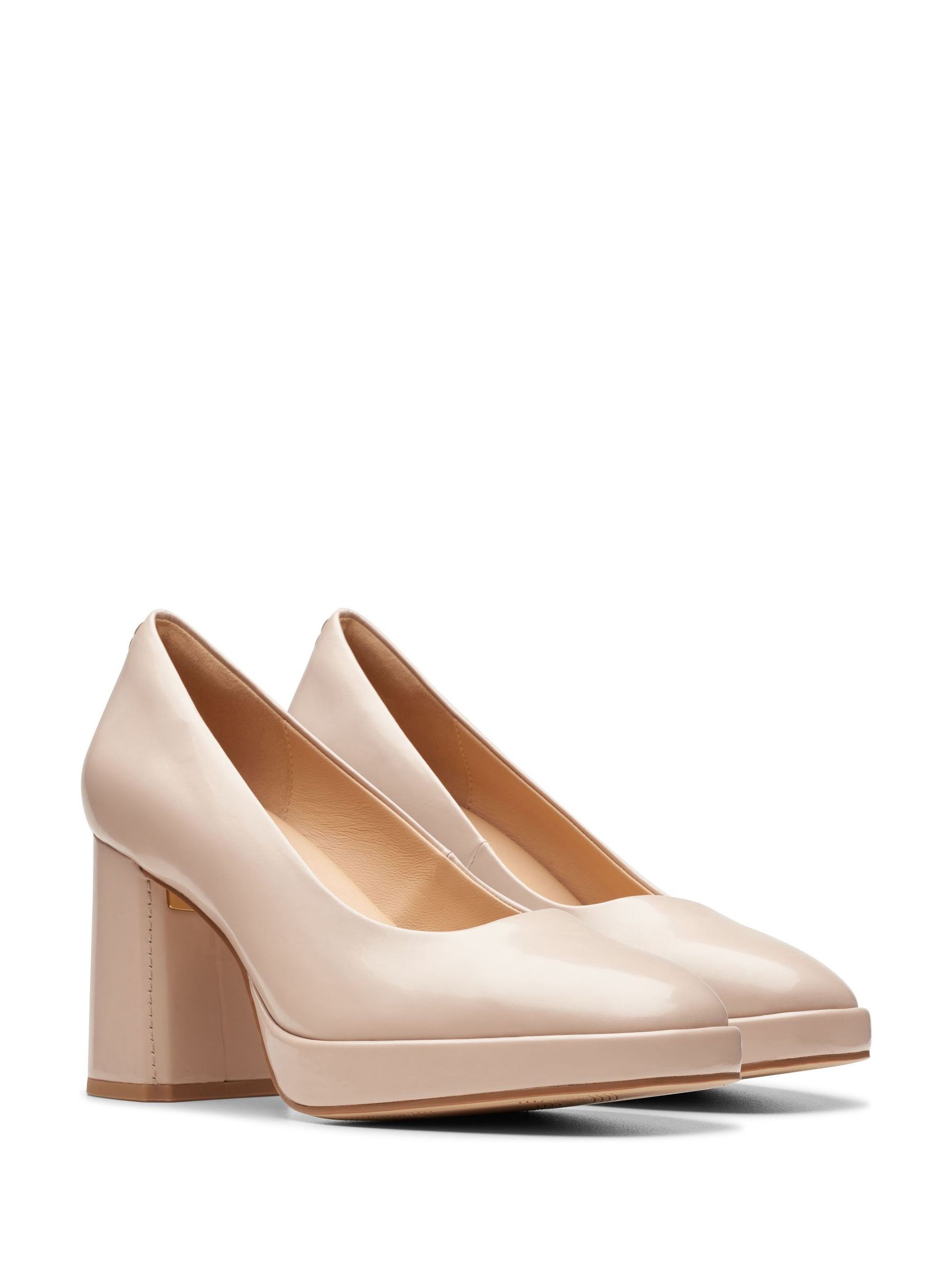 Buy Clarks Natural Patent Zoya85 Court Shoes from the Next UK online shop