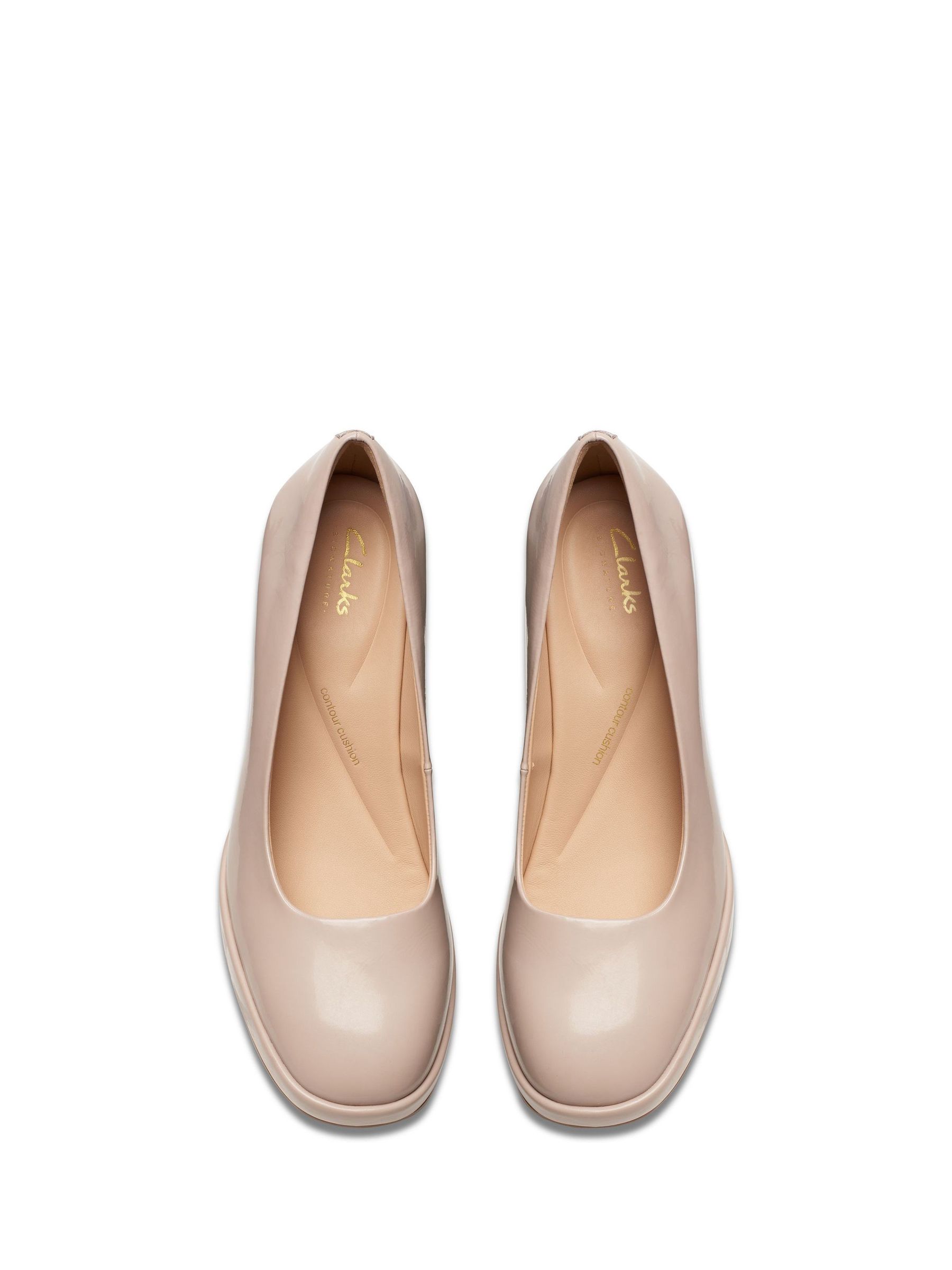 Buy Clarks Natural Patent Zoya85 Court Shoes from the Next UK online shop