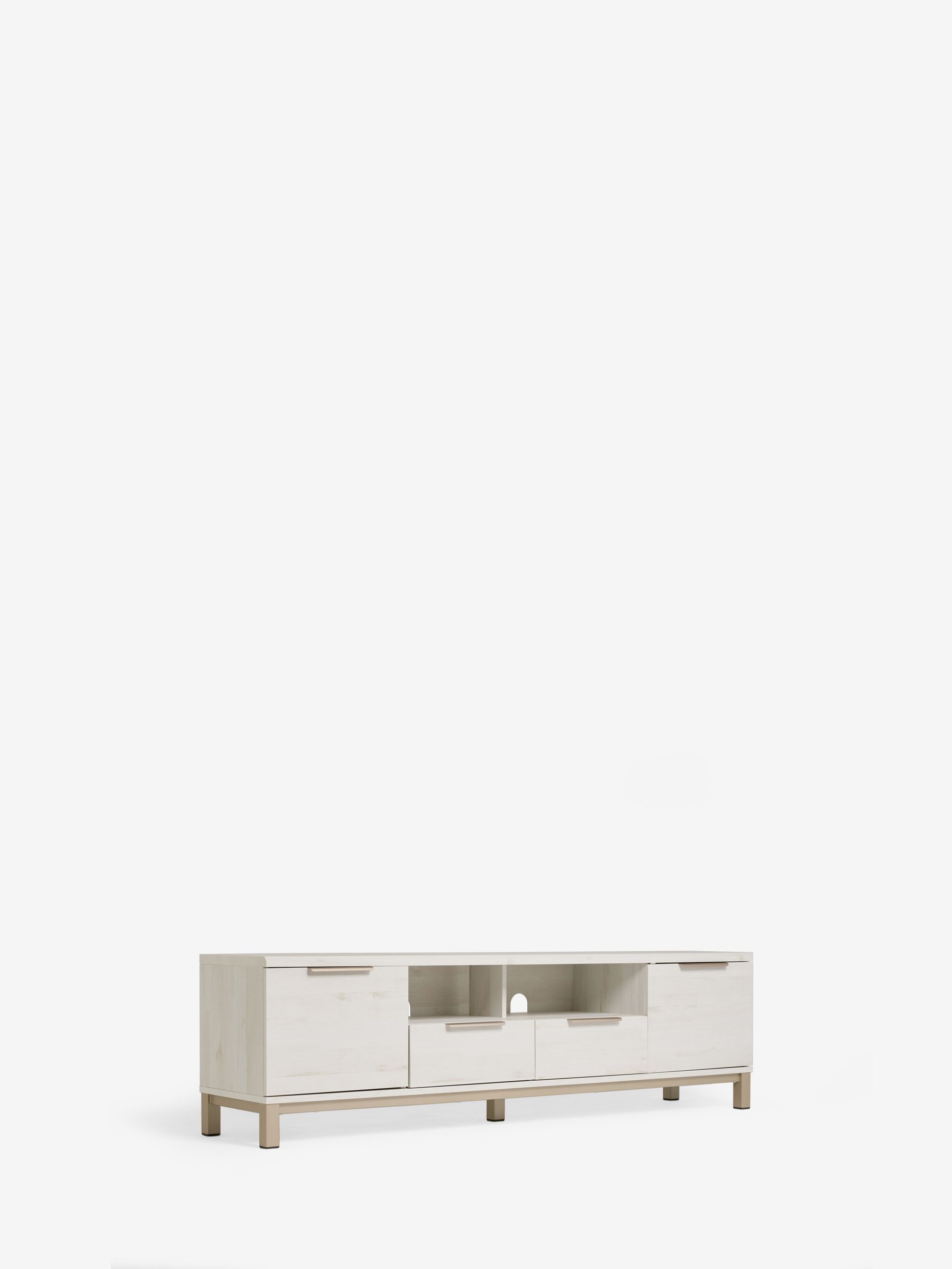 Buy White Bronx Up to 80 inch Oak Effect Slim TV Unit from the Next UK ...