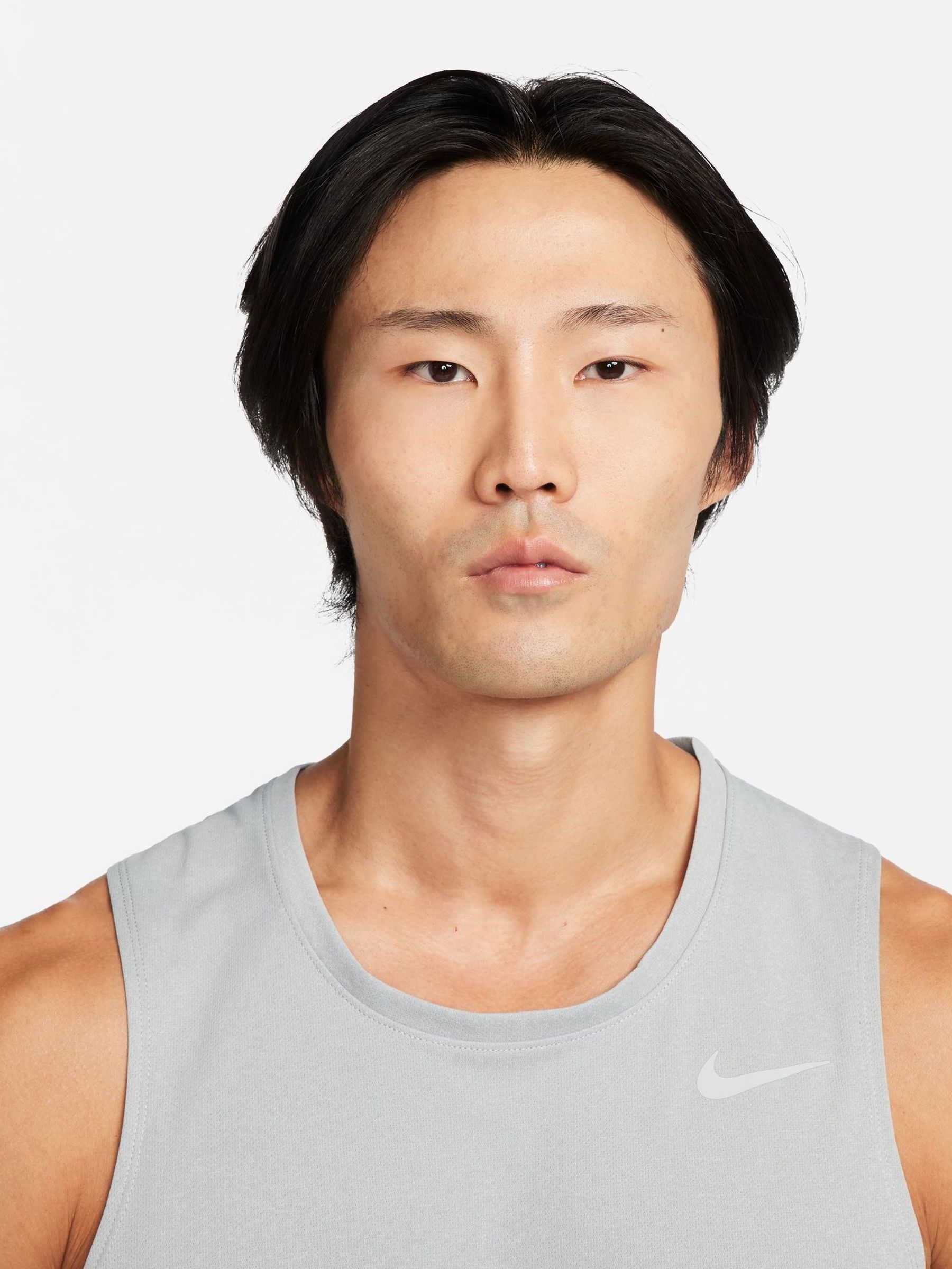 Buy Nike Grey Dri-FIT Miler Running Vest from the Next UK online shop