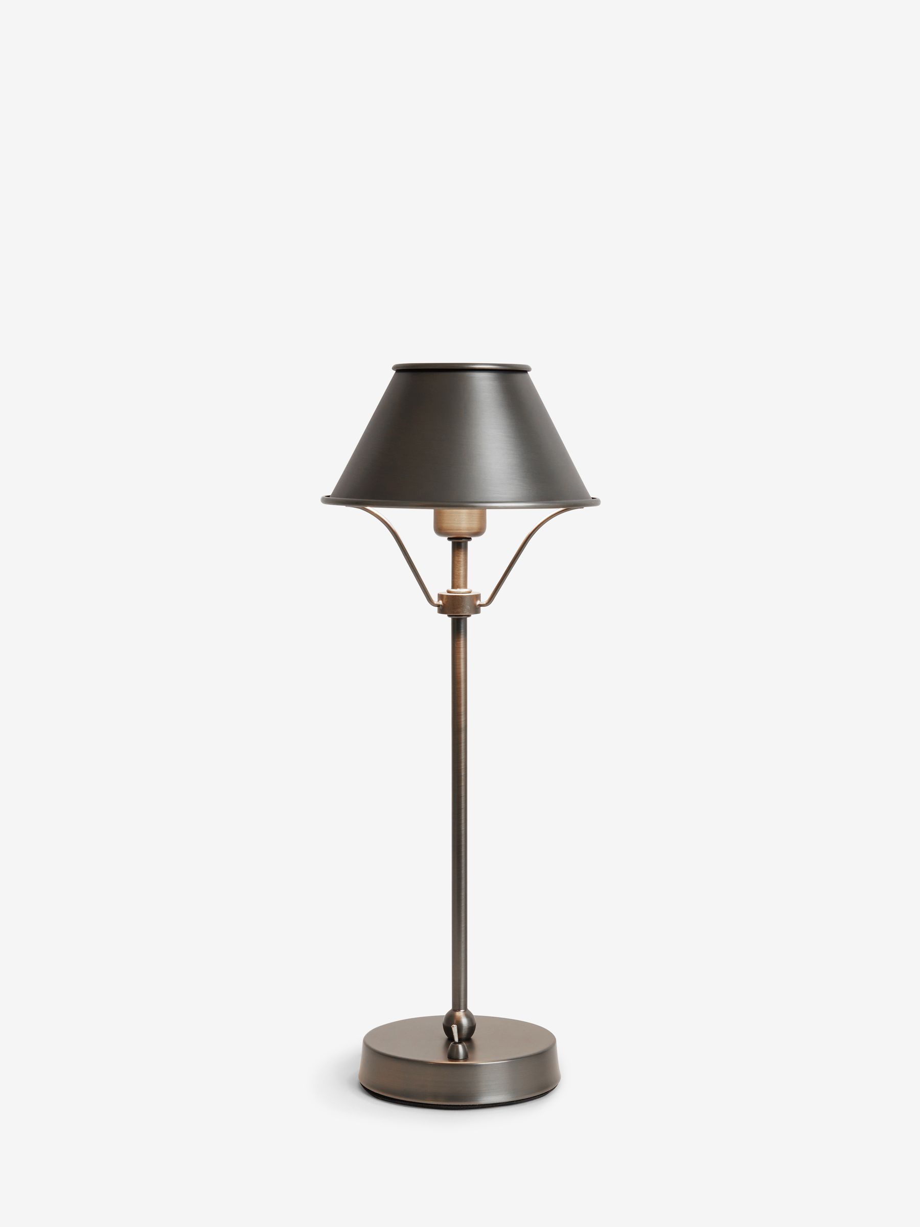 Buy Pewter Grey Hector Rechargeable Large Wireless Table Lamp from the ...