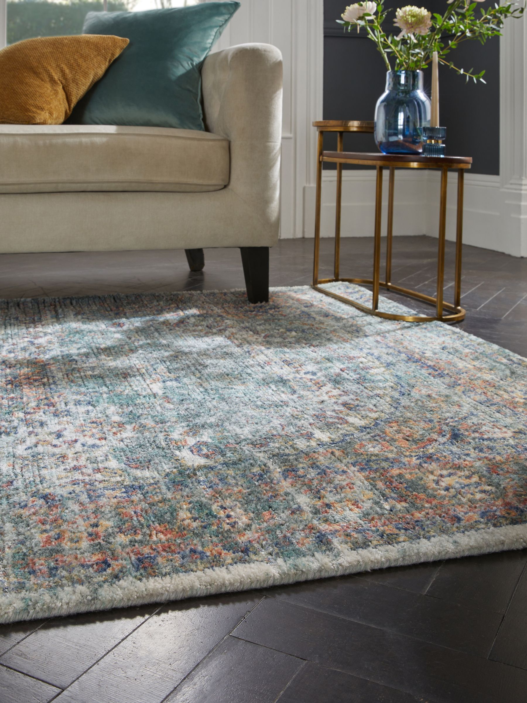 Buy Teal Blue Emporium Oriental Rug from the Next UK online shop