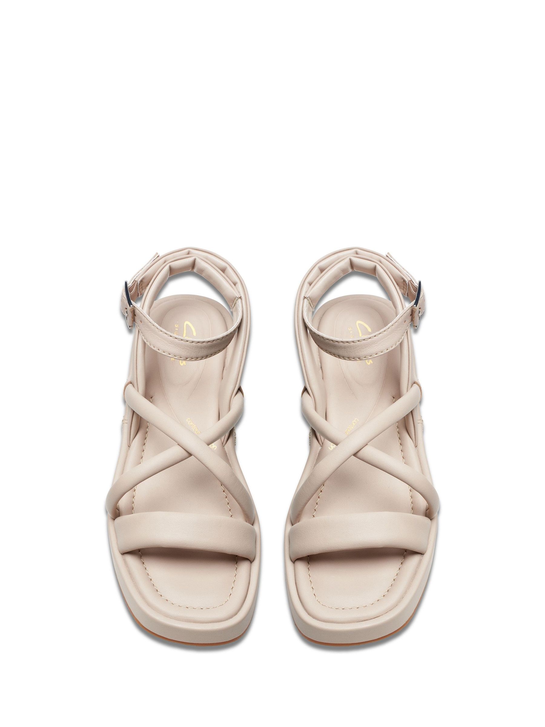 Buy Clarks Natural Leather Alda Cross Sandals from the Next UK online shop
