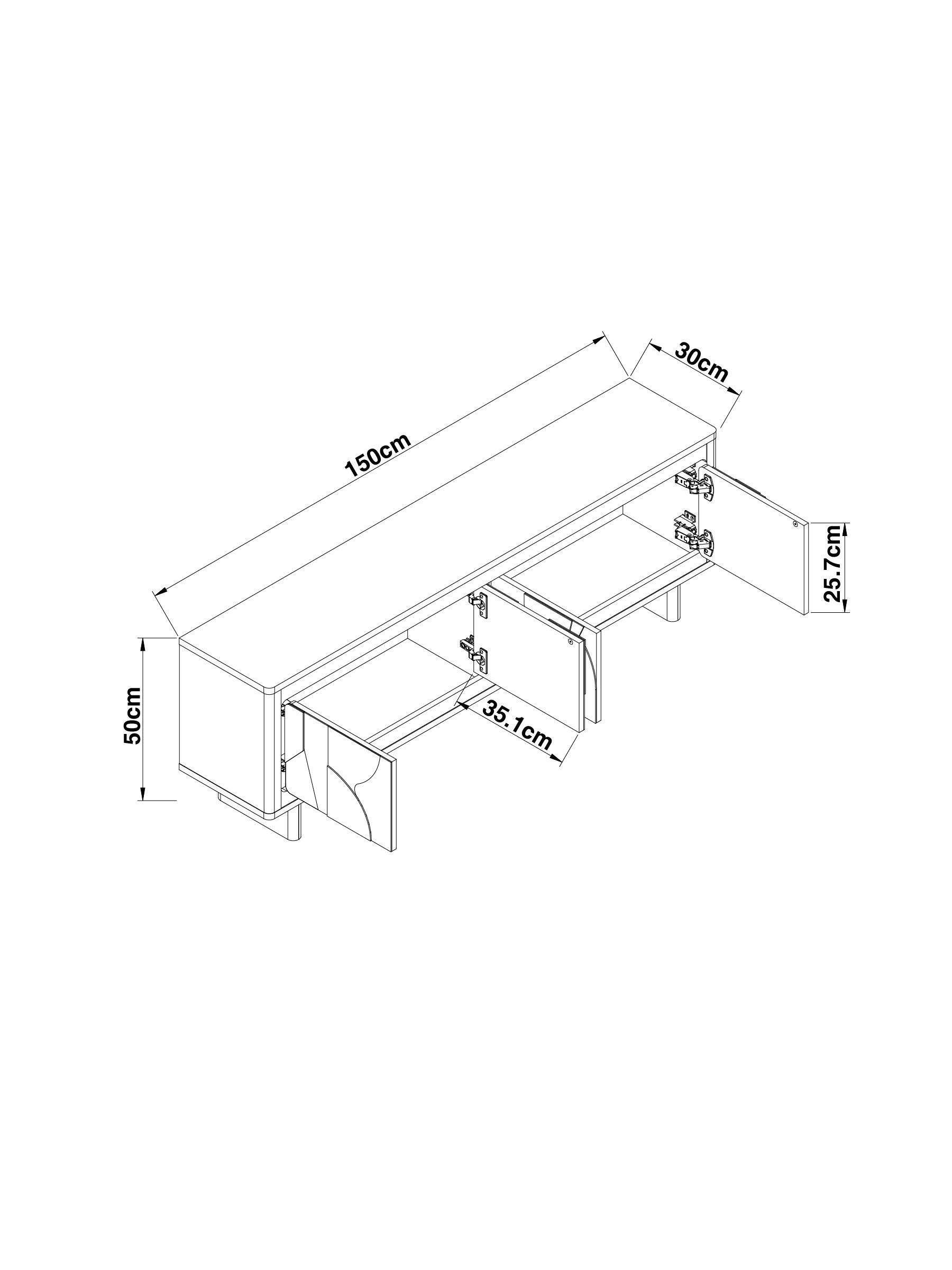 Buy Dark Rowan Oak Effect TV Unit from the Next UK online shop