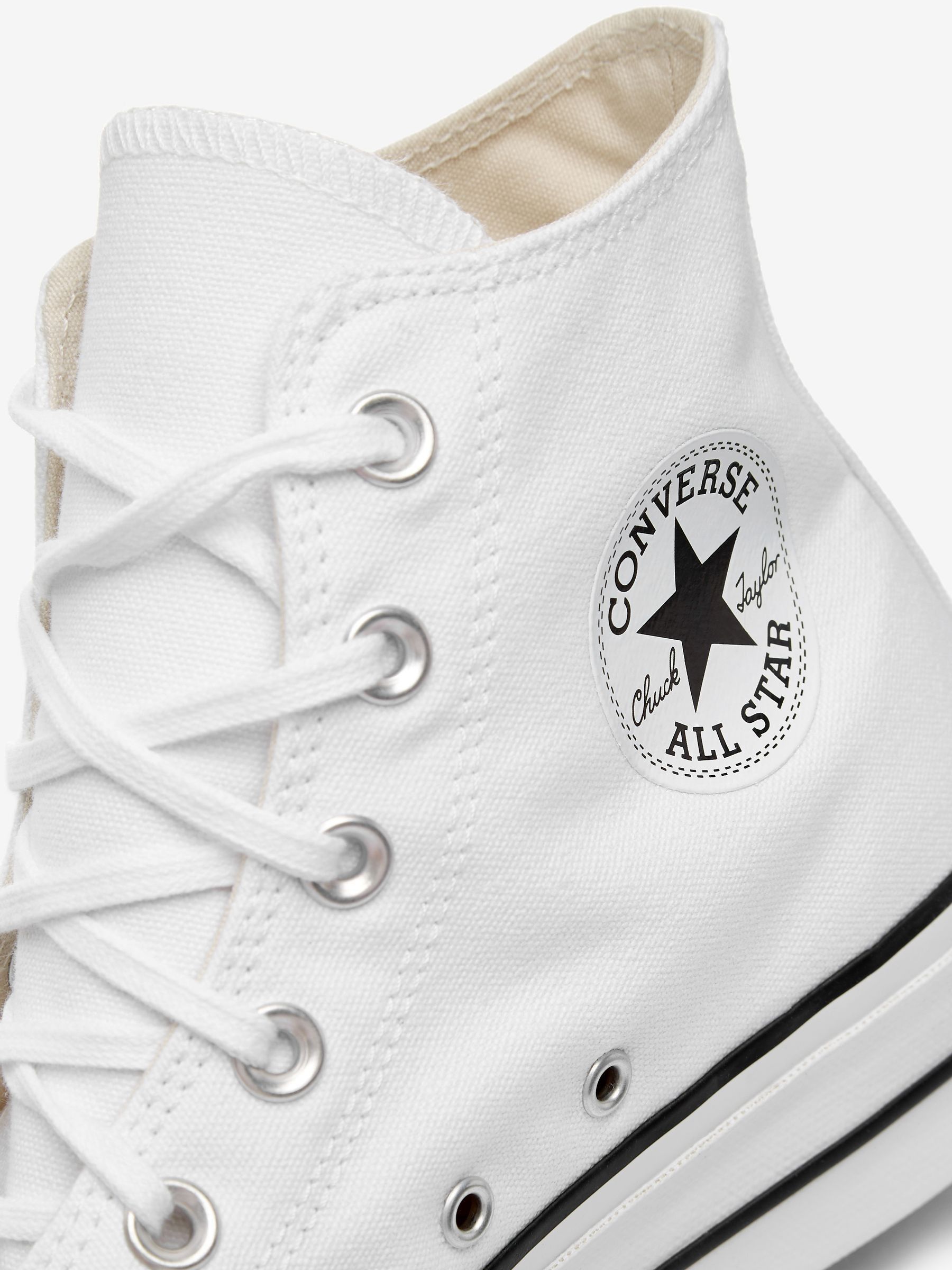 Buy Converse White Platform Lift High Top Trainers from the Next UK ...