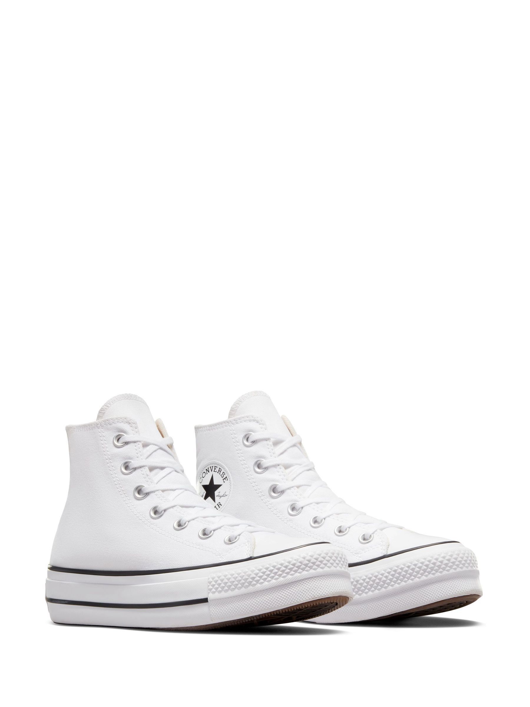 Buy Converse White Platform Lift High Top Trainers from Next Ireland