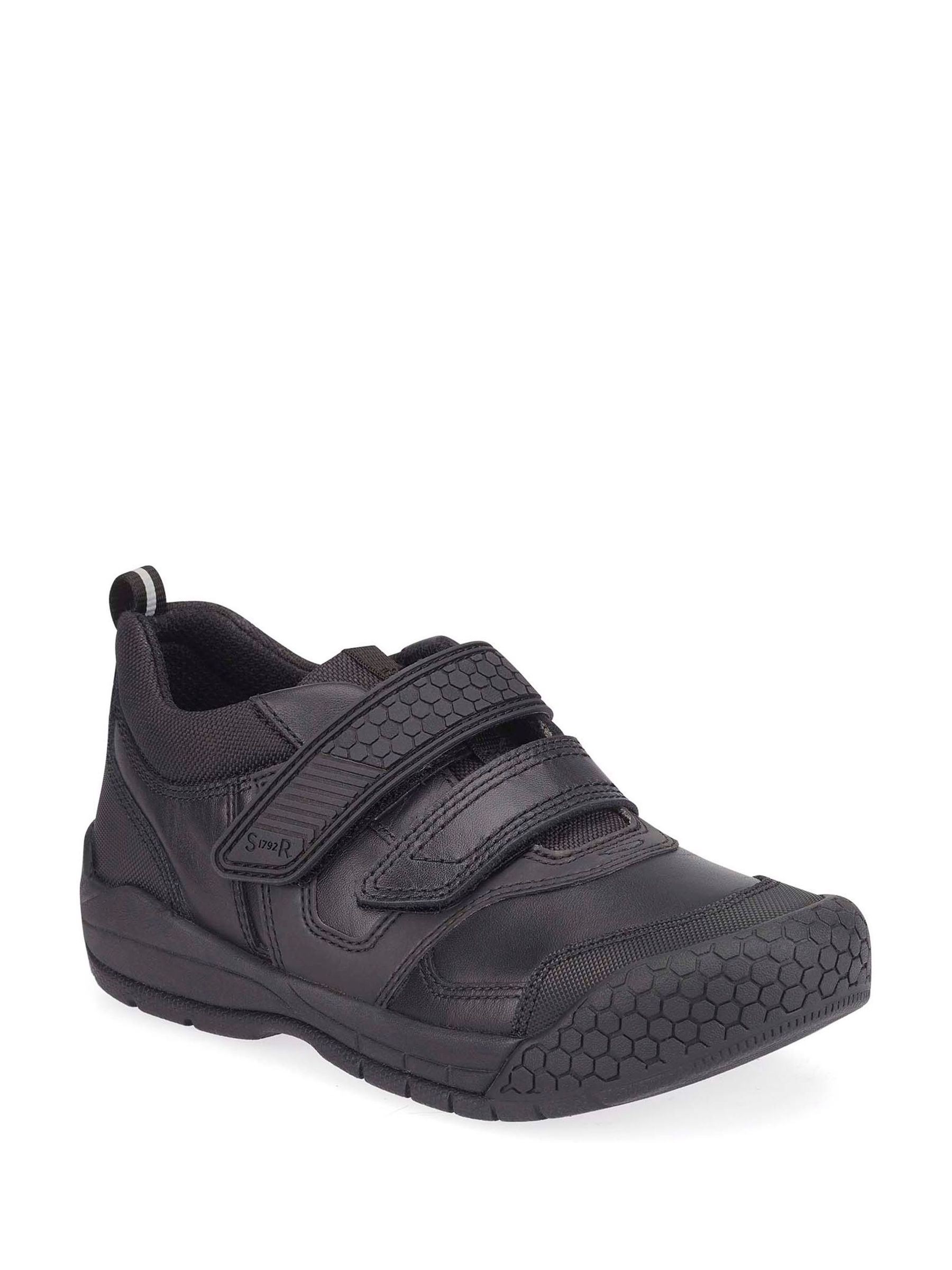 Buy Start-Rite Strike Black Leather School Shoes F & G Fit from the ...