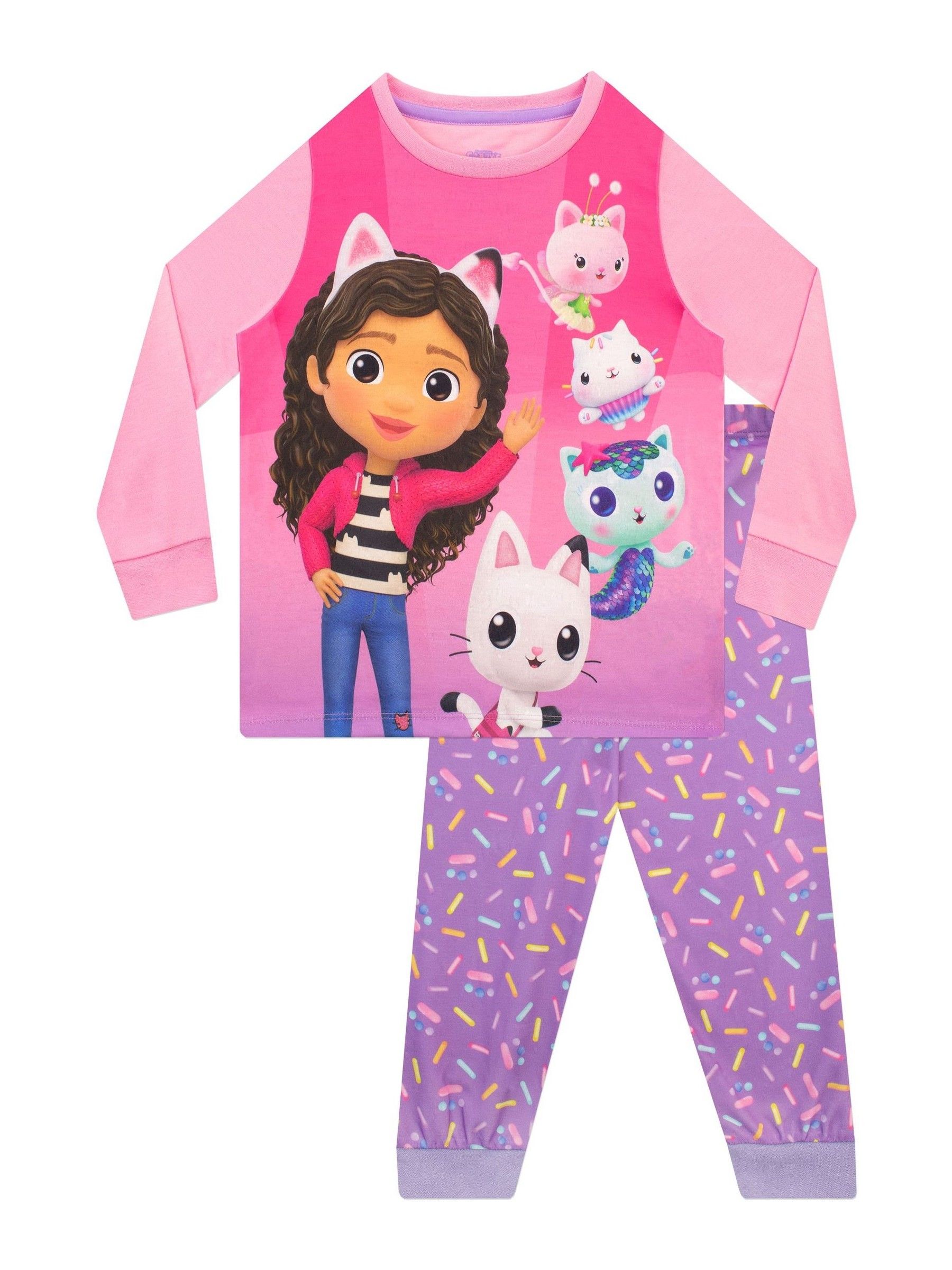 Buy Character Pink Gabbys Dollhouse Gabby's Dollhouse Pyjamas from the ...