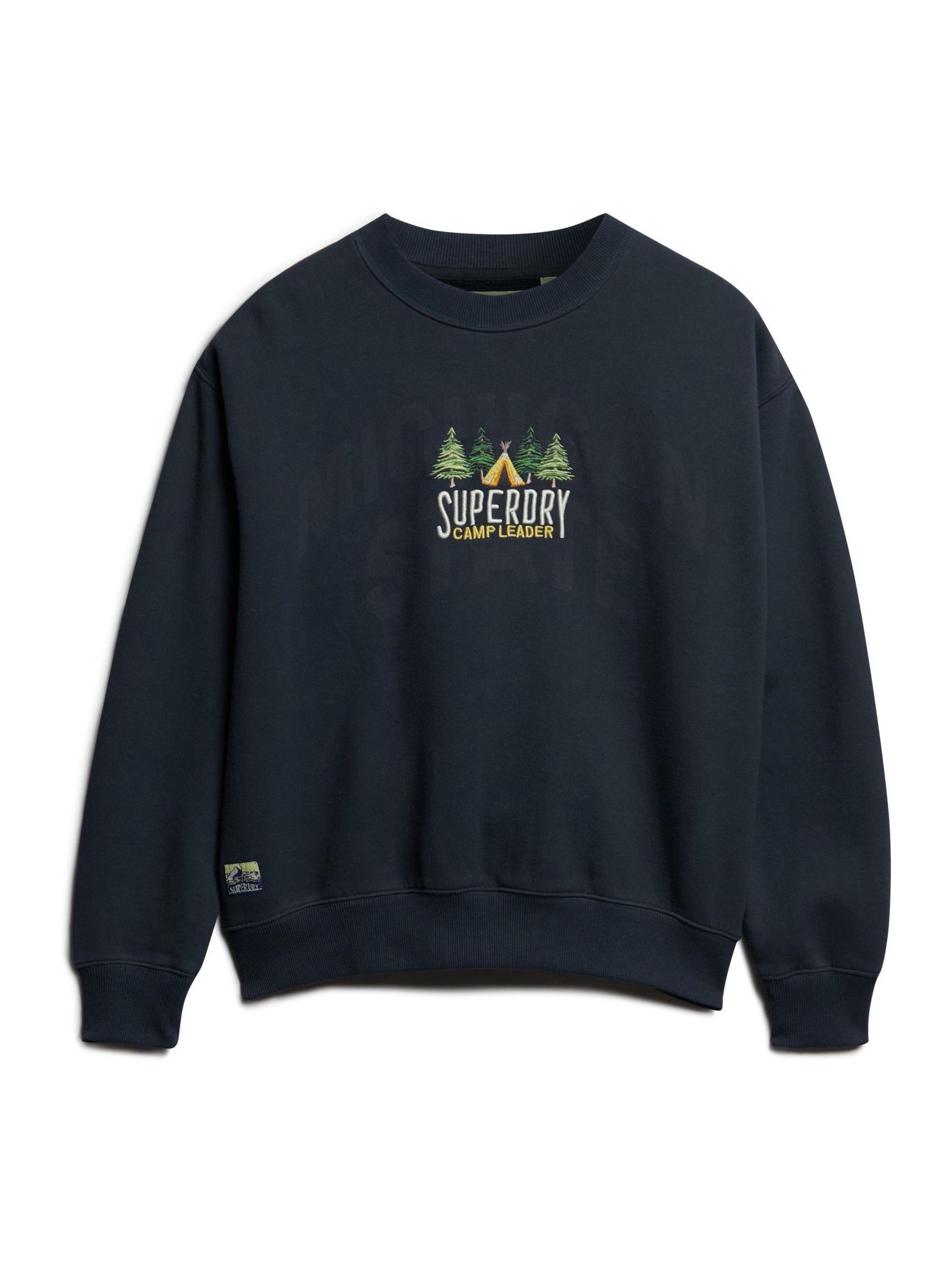 Buy Superdry Eclipse Navy Eclipse Navy Travel Souvenir Loose Crew ...