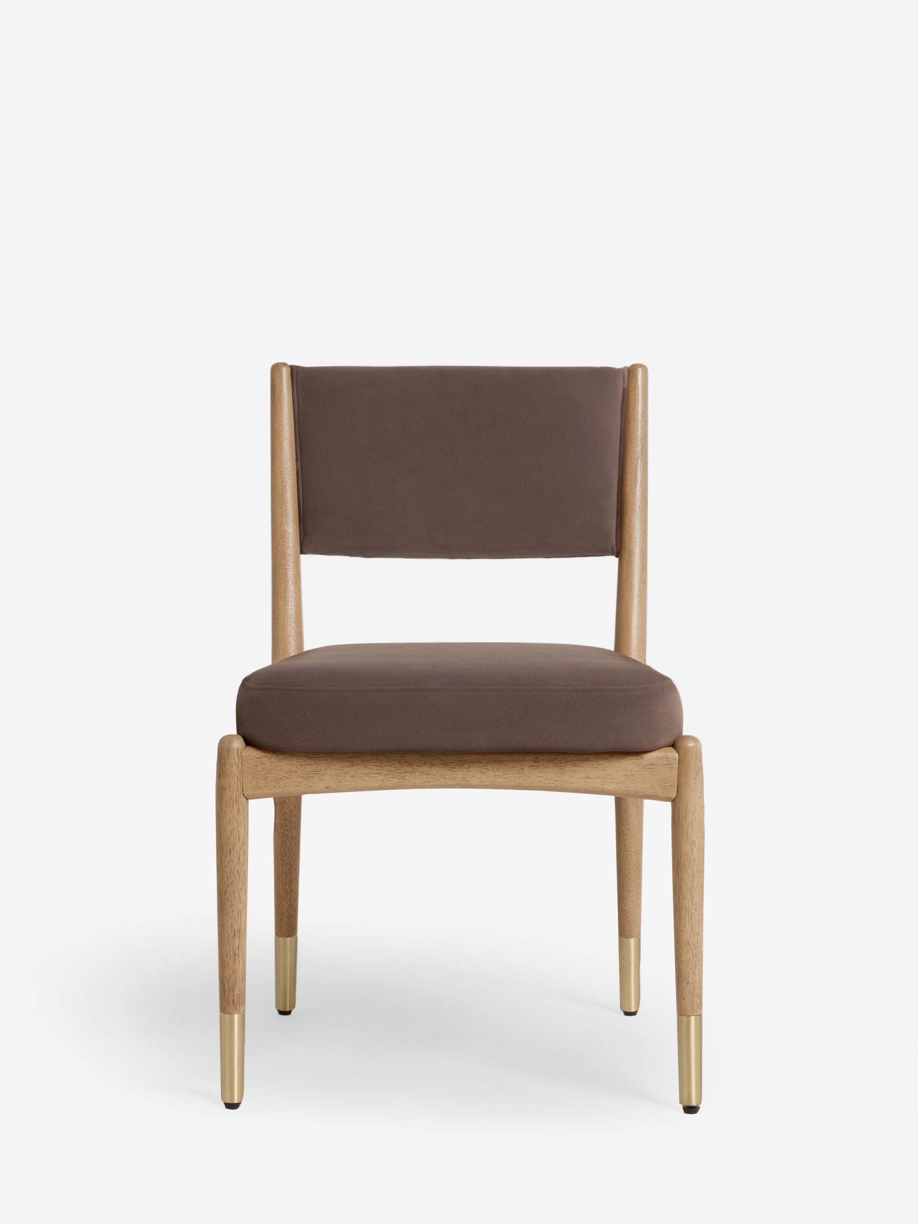 Buy Set of 2 Soft Velvet Chocolate Brown Flinton Dining Chairs from the ...