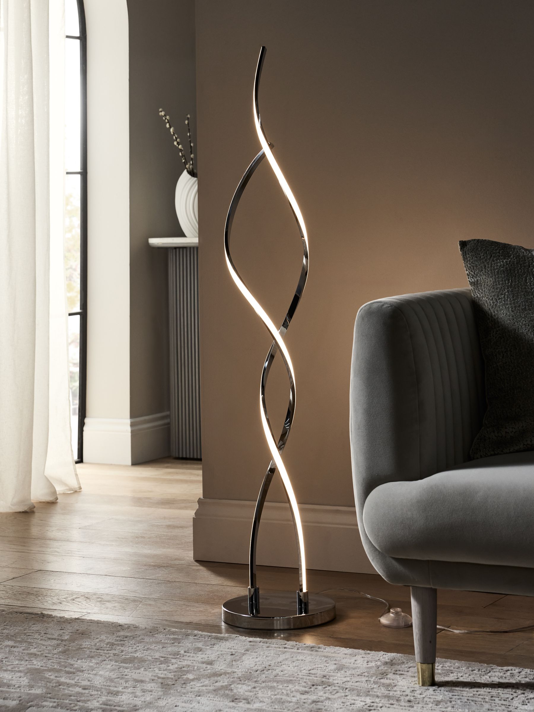 Buy Chrome Callie LED Floor Lamp from the Next UK online shop