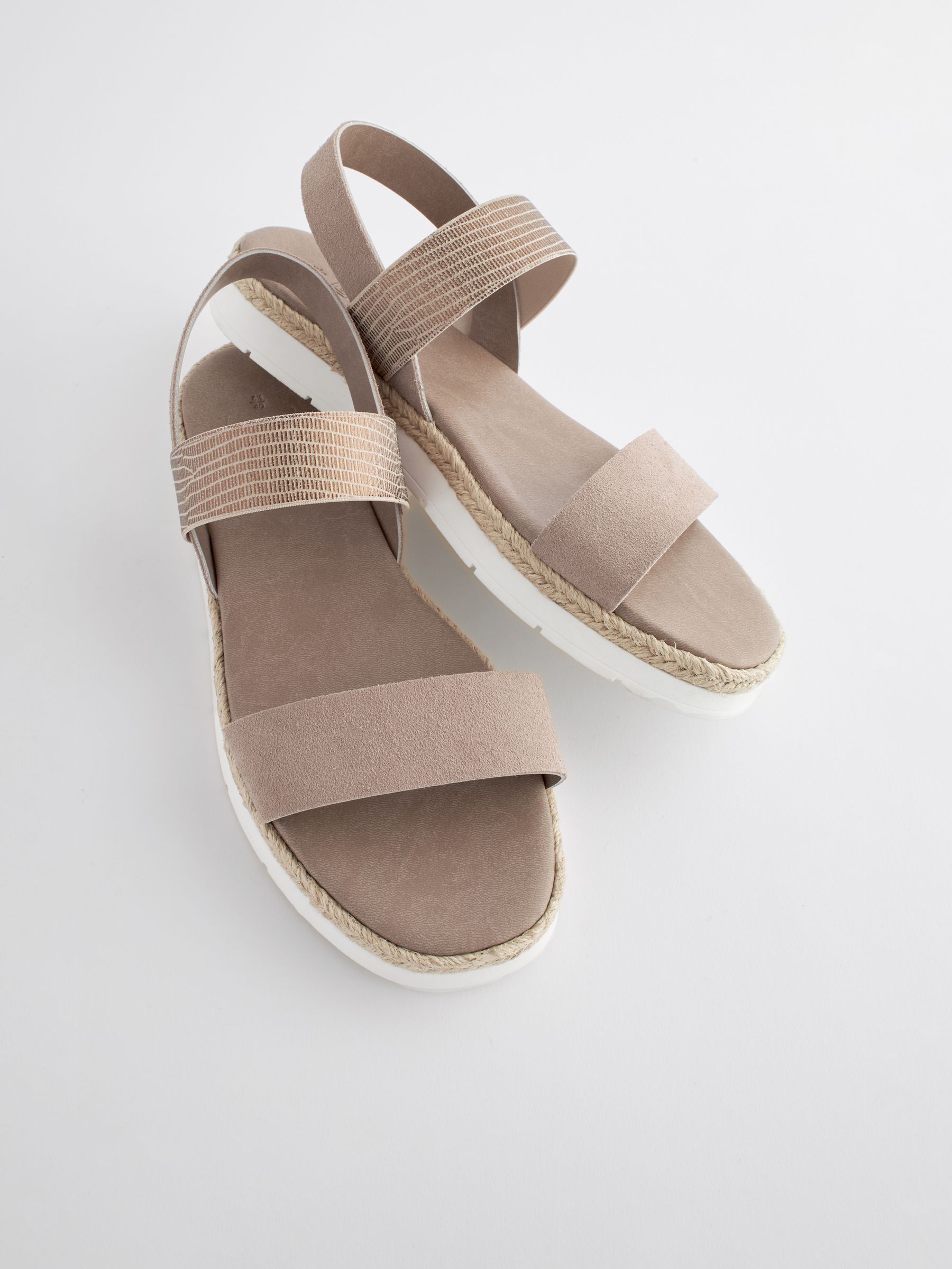 Buy Nude Elasticated Straps Sandals from the Next UK online shop