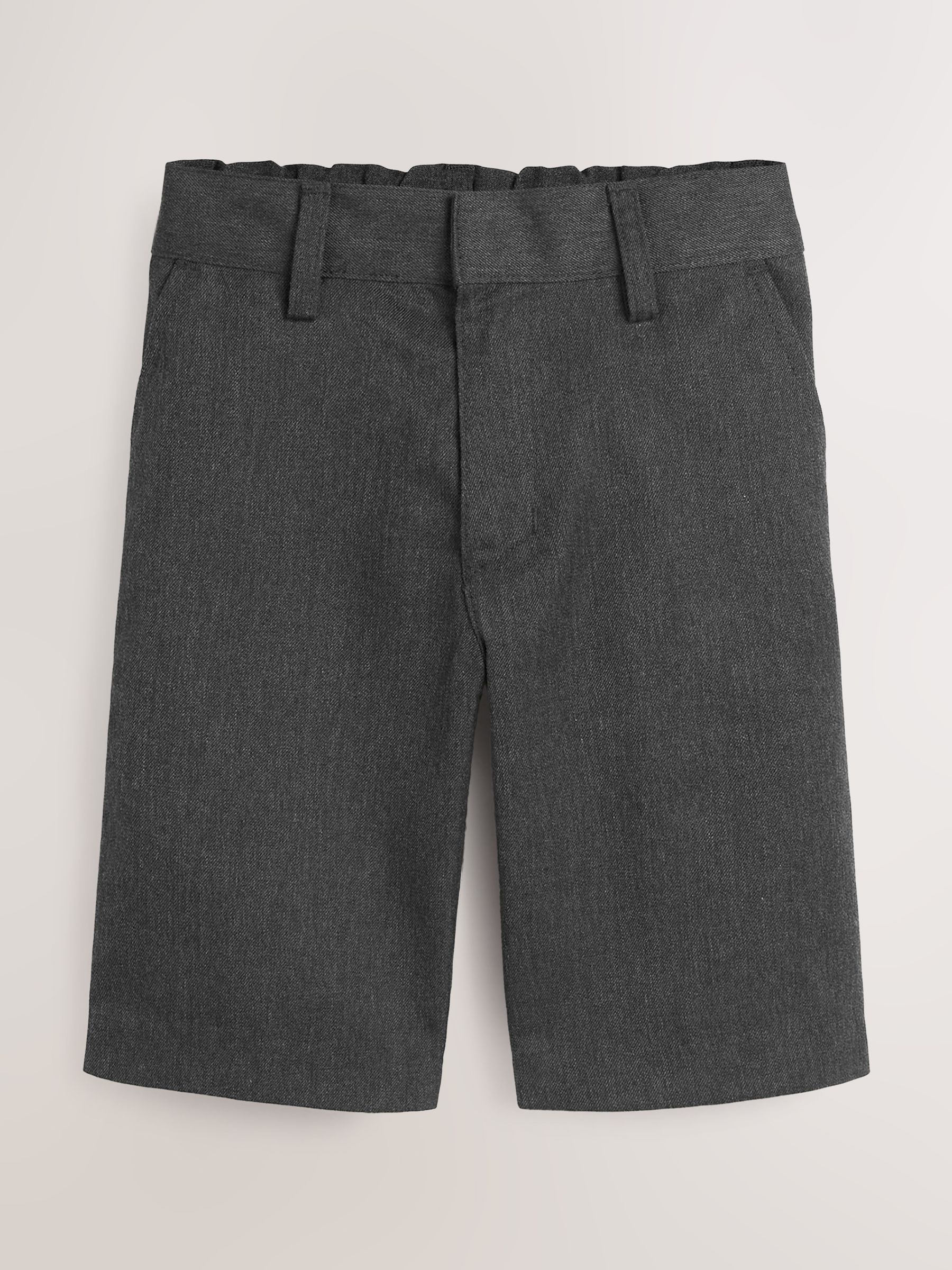 Buy Grey Single Flat Front School Shorts (3-14yrs) from Next Ireland