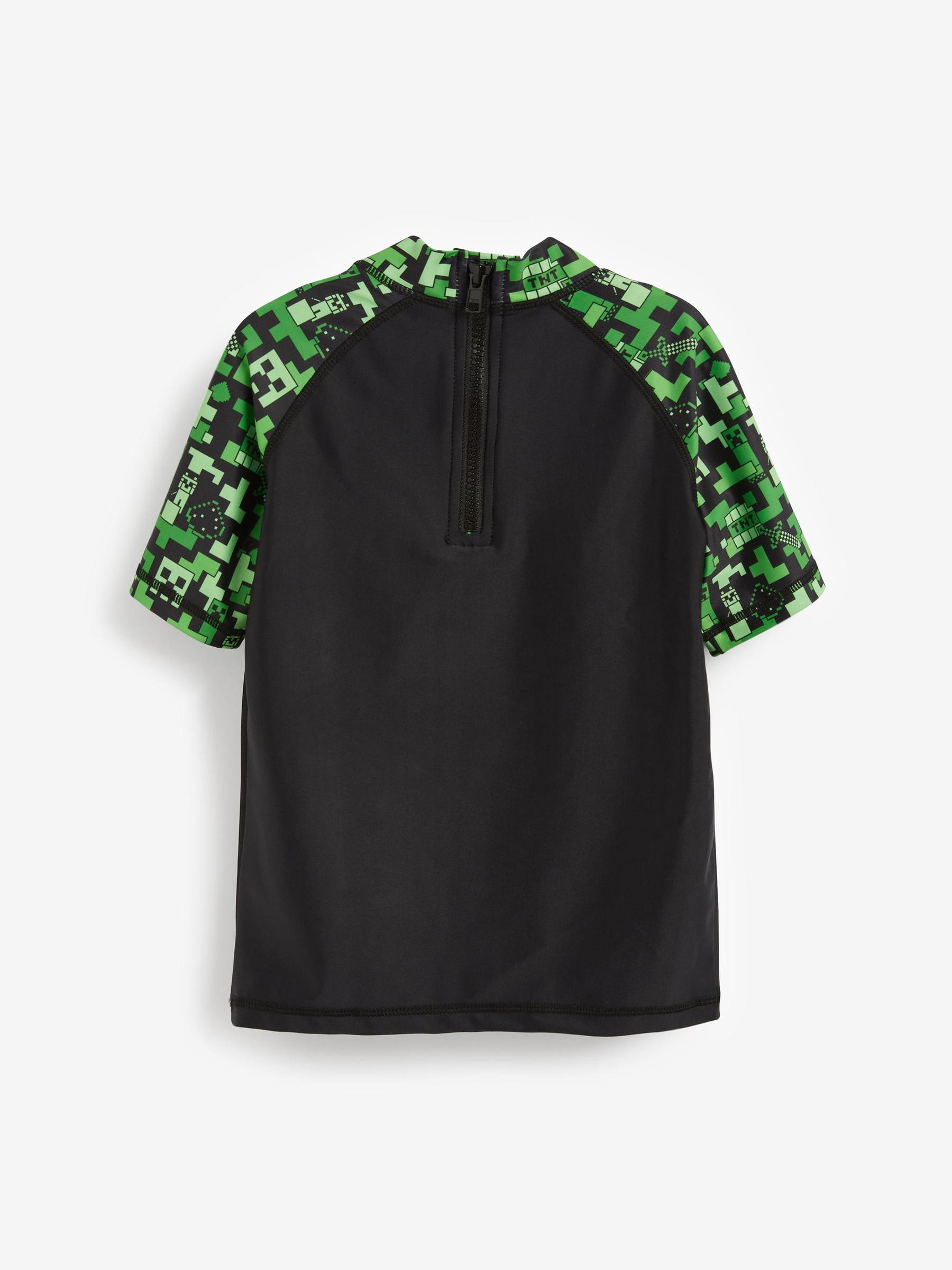 Buy Green Minecraft Rash Vest (3-16yrs) from the Next UK online shop