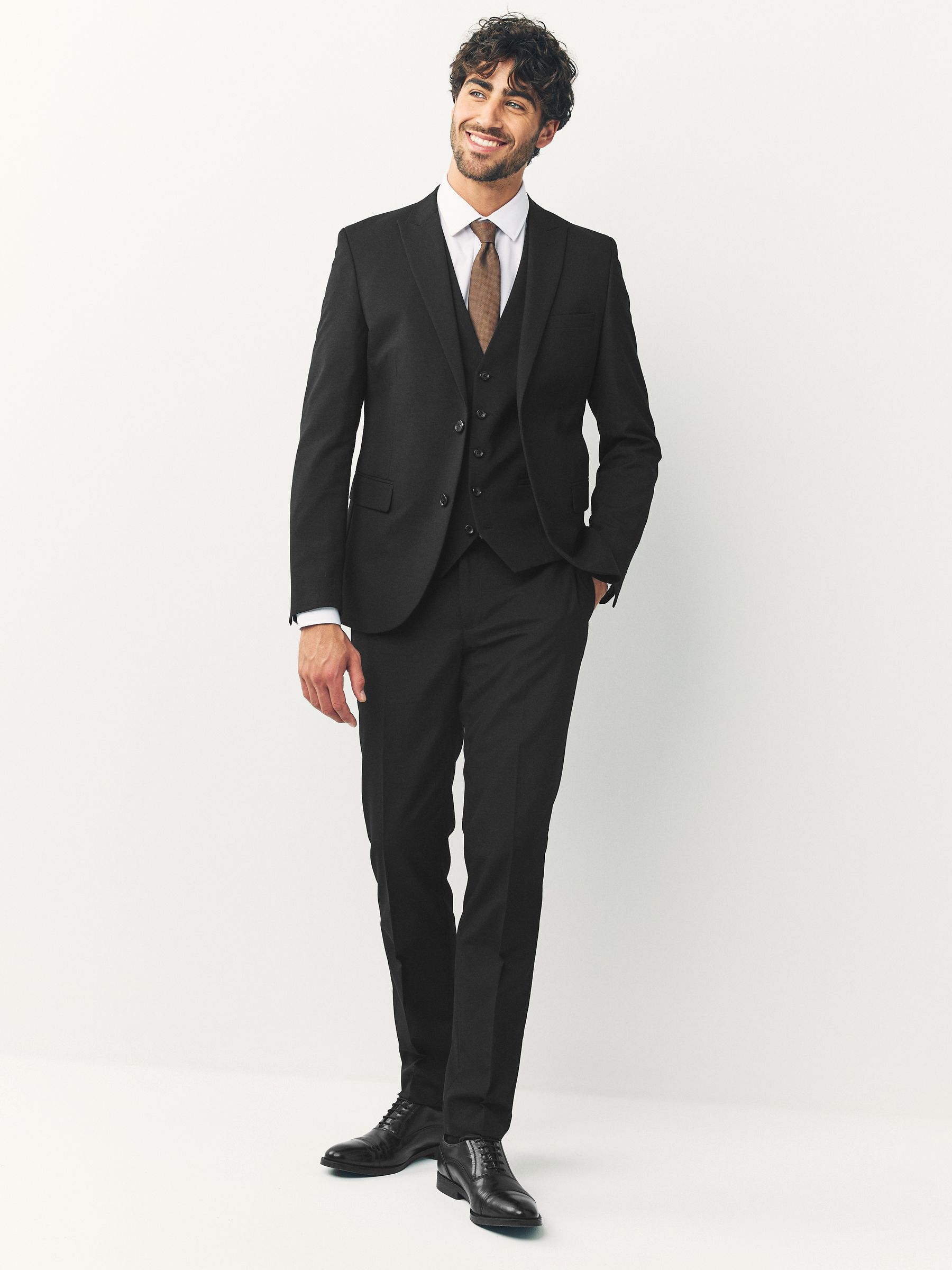 Buy Black Regular Fit Waistcoat from the Next UK online shop