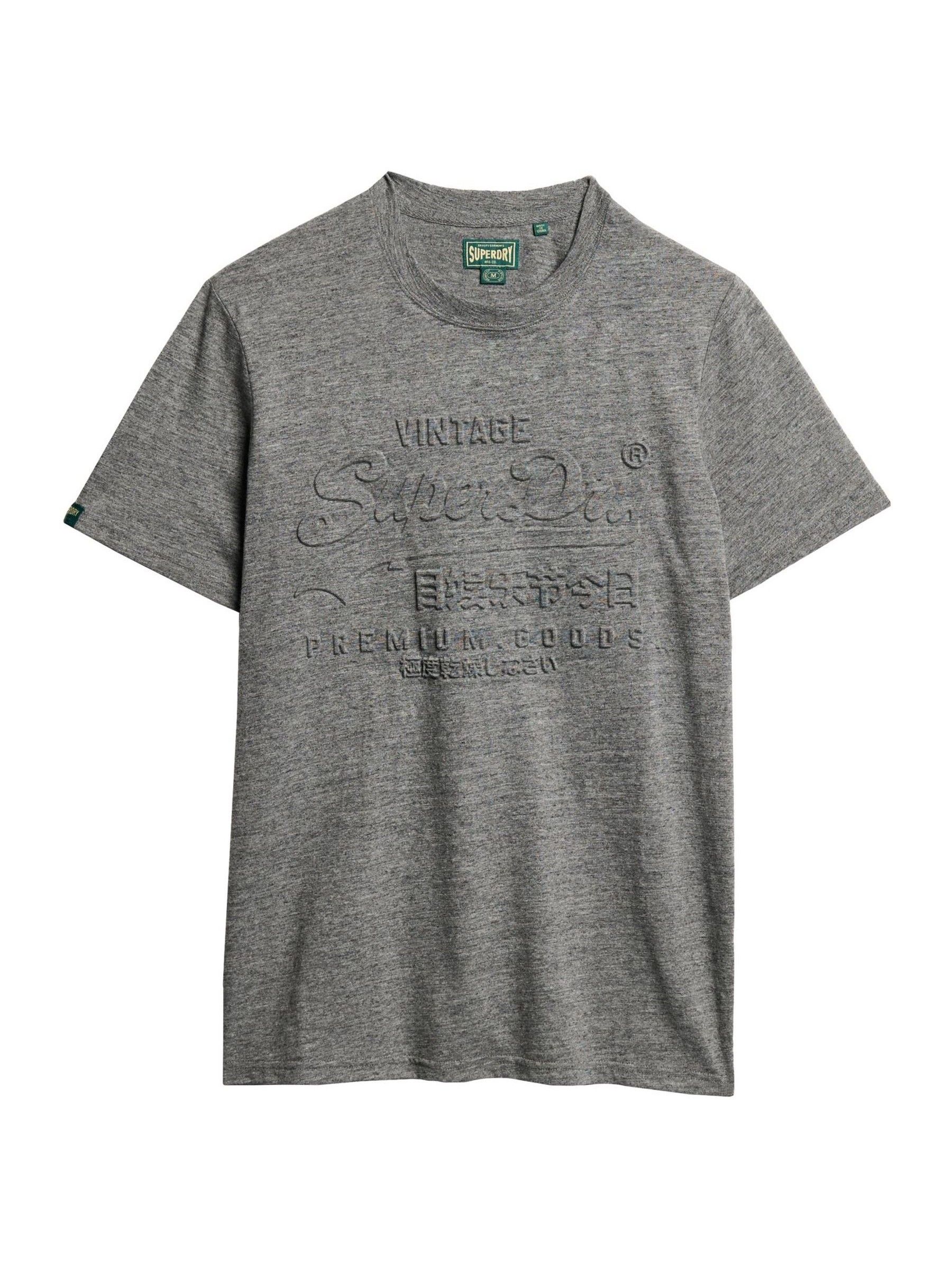 Buy Superdry Charcoal Grit Embossed Vl Graphic T-Shirt from the Next UK ...