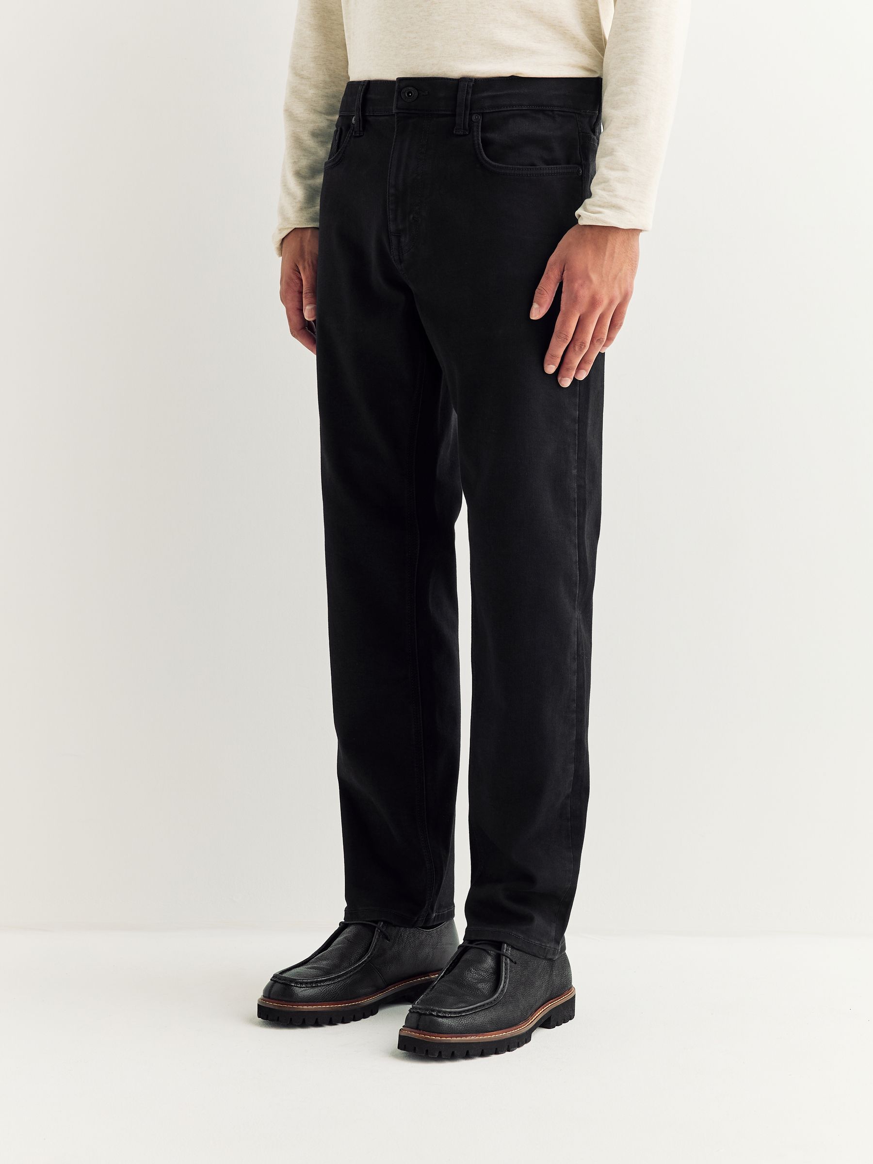 Buy Black Straight Fit Motionflex Jeans from the Next UK online shop