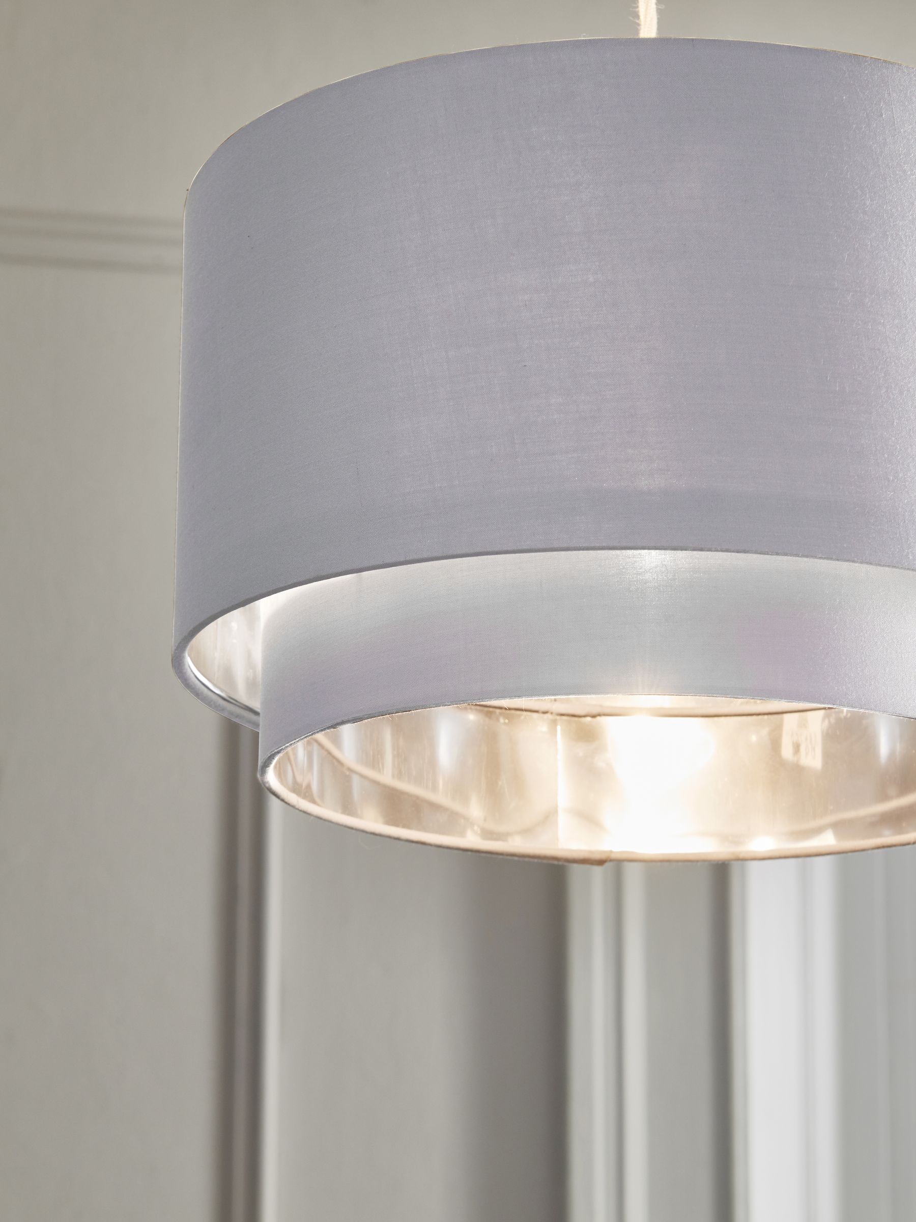 Buy Silver Rico Easy Fit Shade 2 Tier Ceiling Light from the Next UK ...