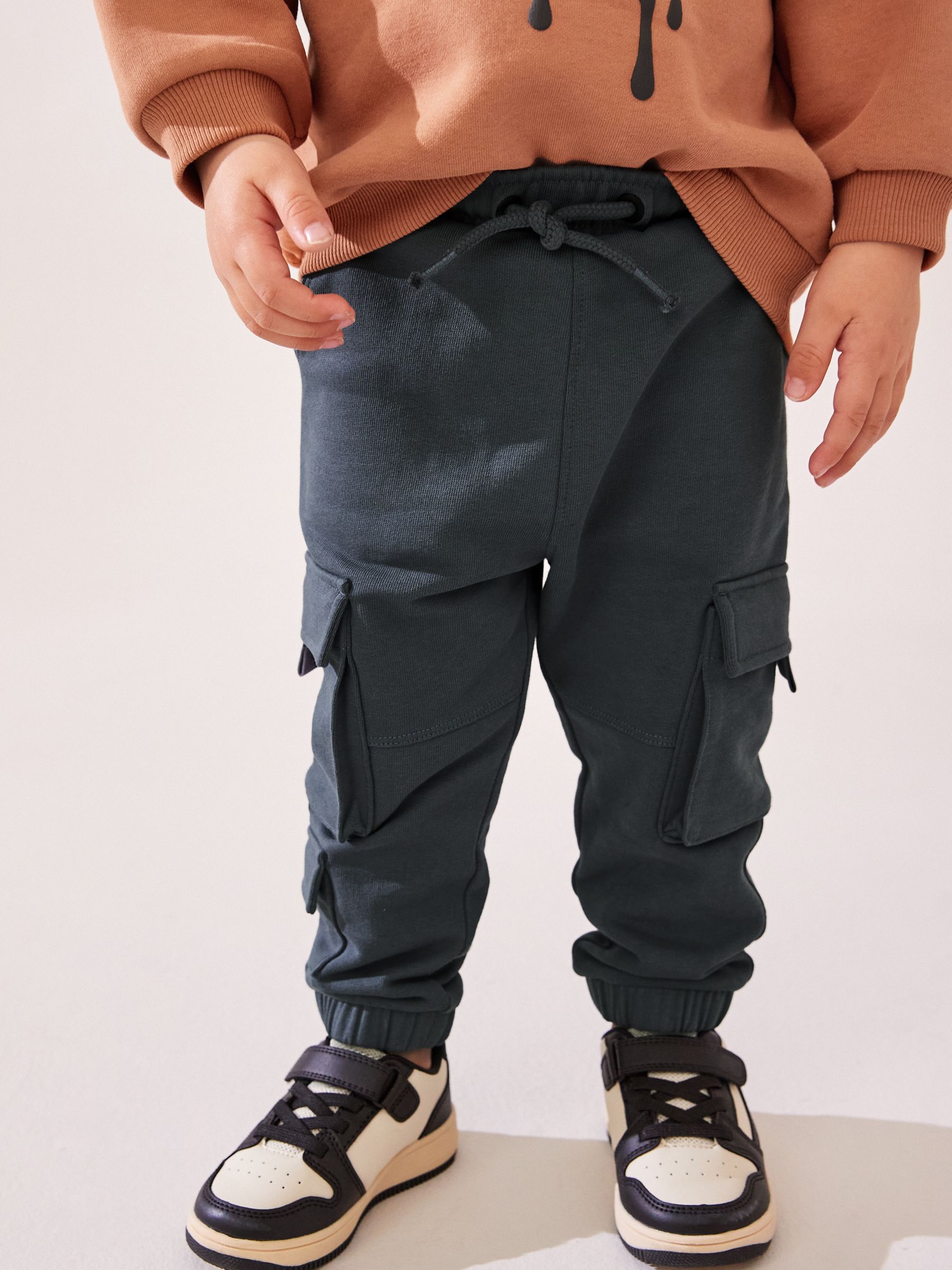 Buy Rust Brown Happy Sweatshirt and Utility Joggers 2 Piece Set (3mths ...