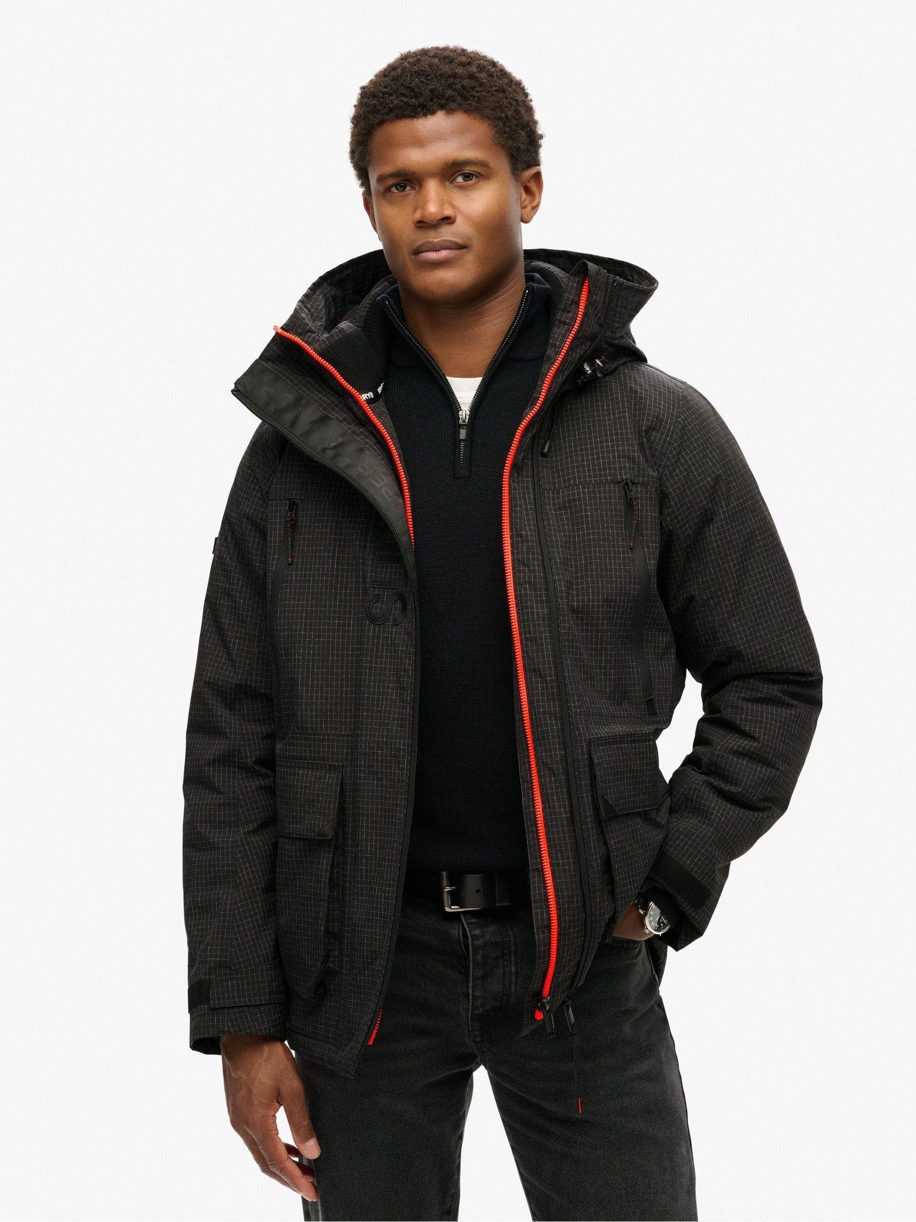 Buy Superdry Black Ripstop Ultimate Windbreaker Jacket from the Next UK ...