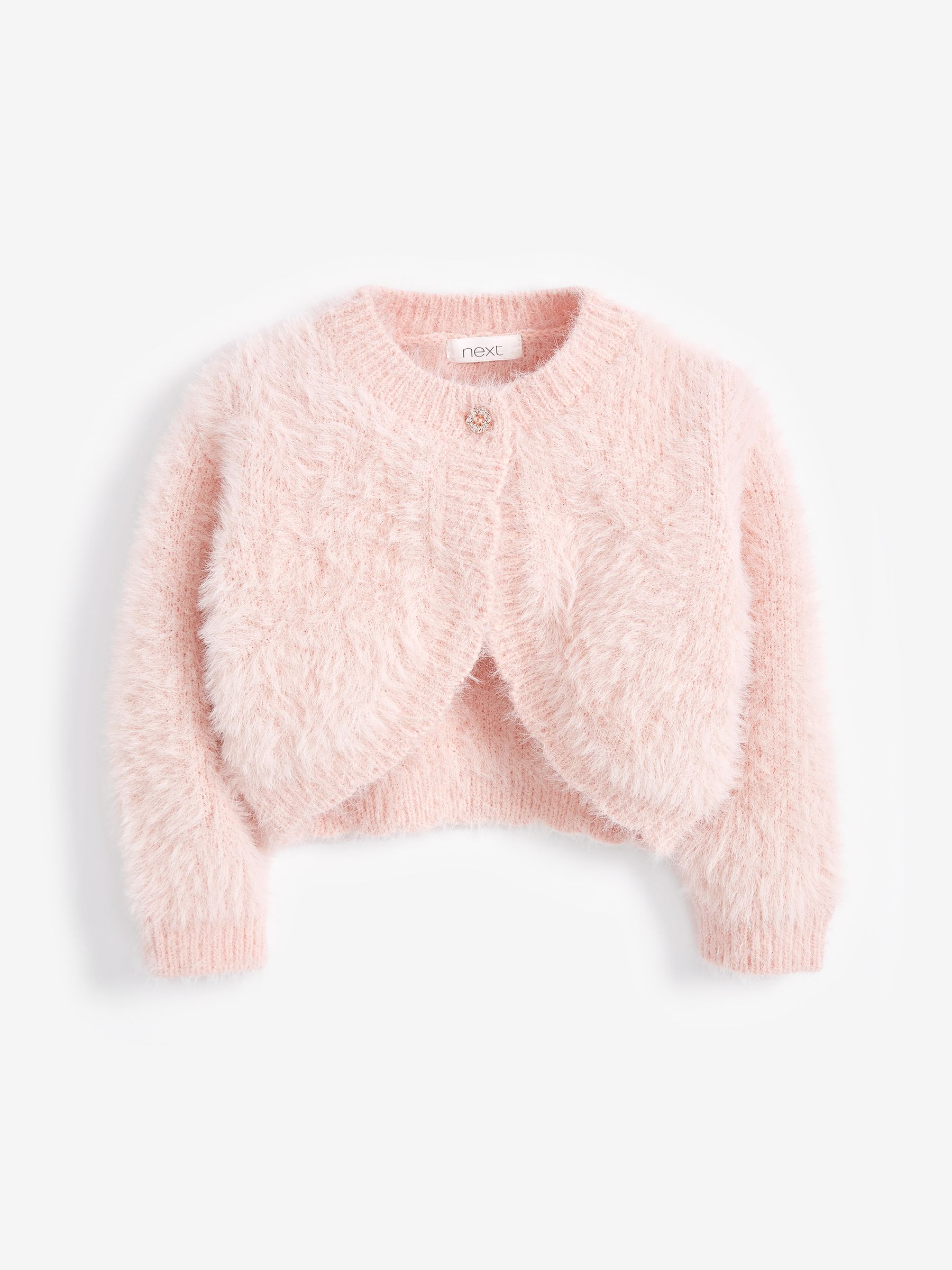 Buy Pink Fluffy Shrug Cardigan (12mths-16yrs) from Next Australia