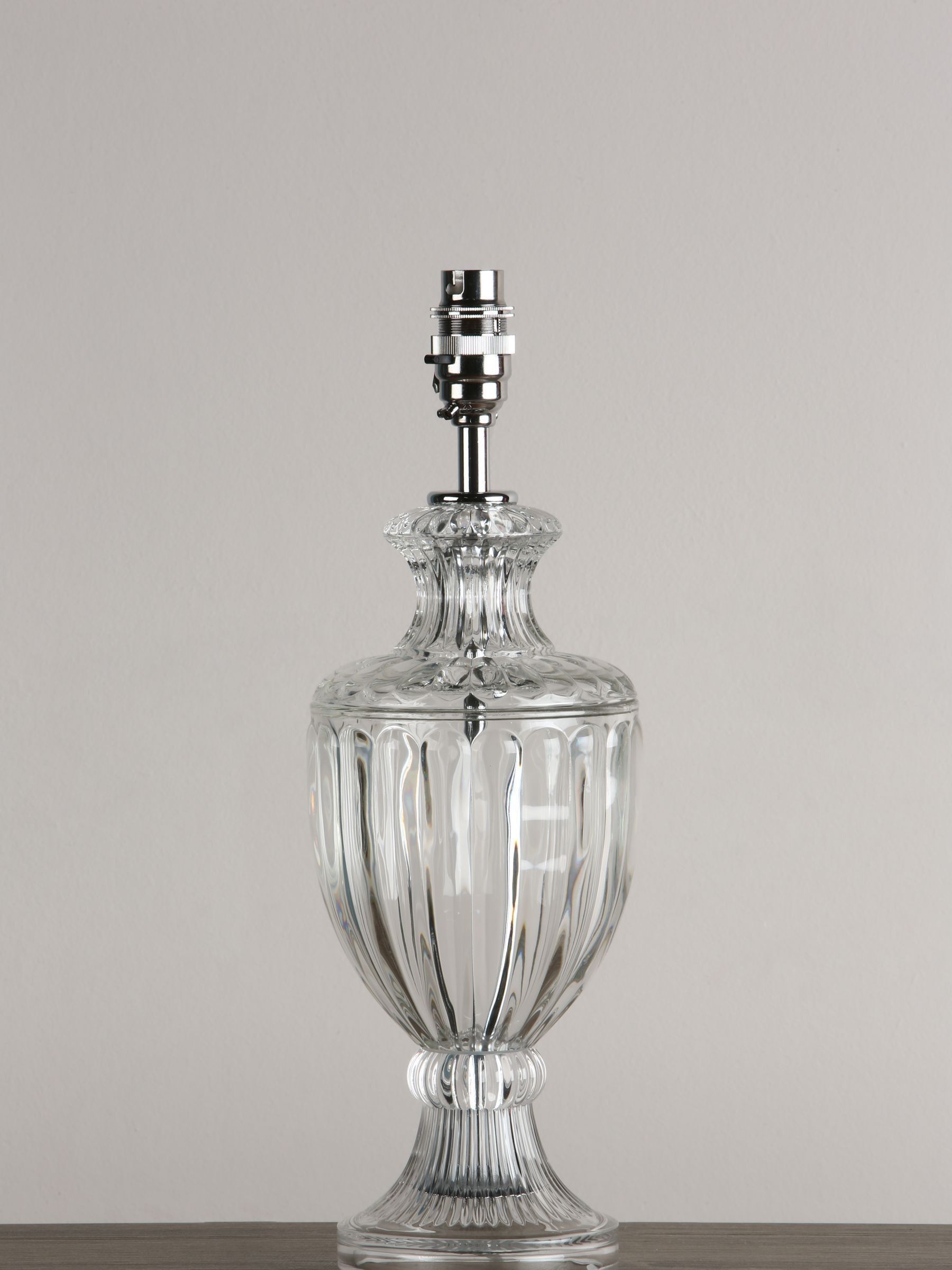 Buy Laura Ashley Clear Meredith Cut Glass Crystal Urn Table Small Lamp ...