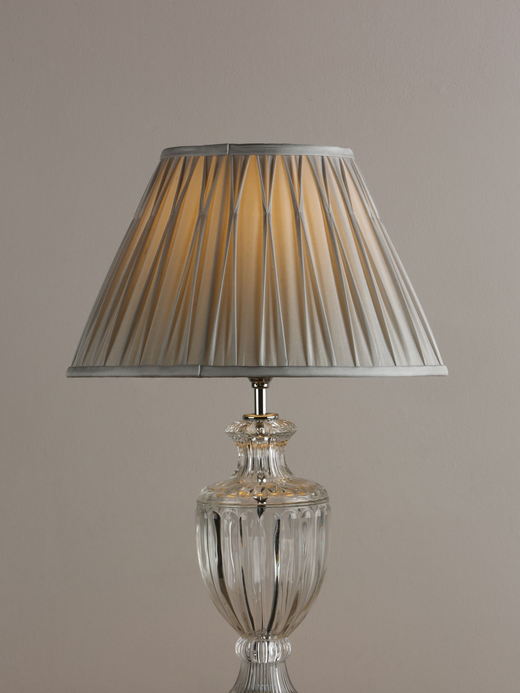 Buy Laura Ashley Clear Meredith Cut Glass Crystal Urn Table Small Lamp ...