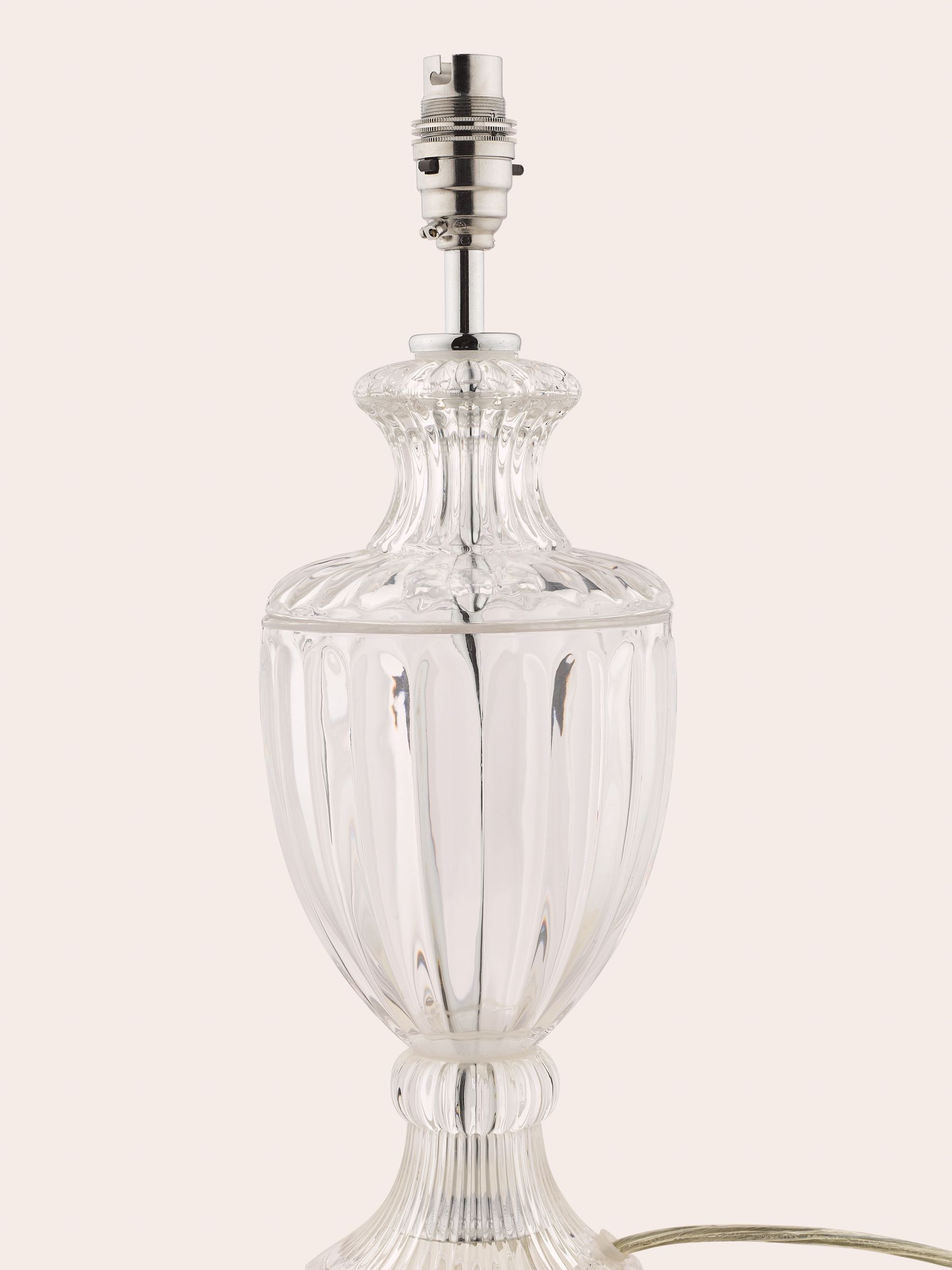Buy Laura Ashley Clear Meredith Cut Glass Crystal Urn Table Small Lamp ...