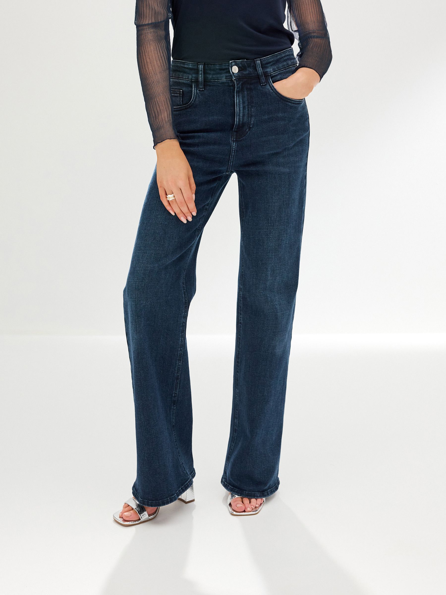Buy Inky Blue Wide Leg Jeans from the Next UK online shop
